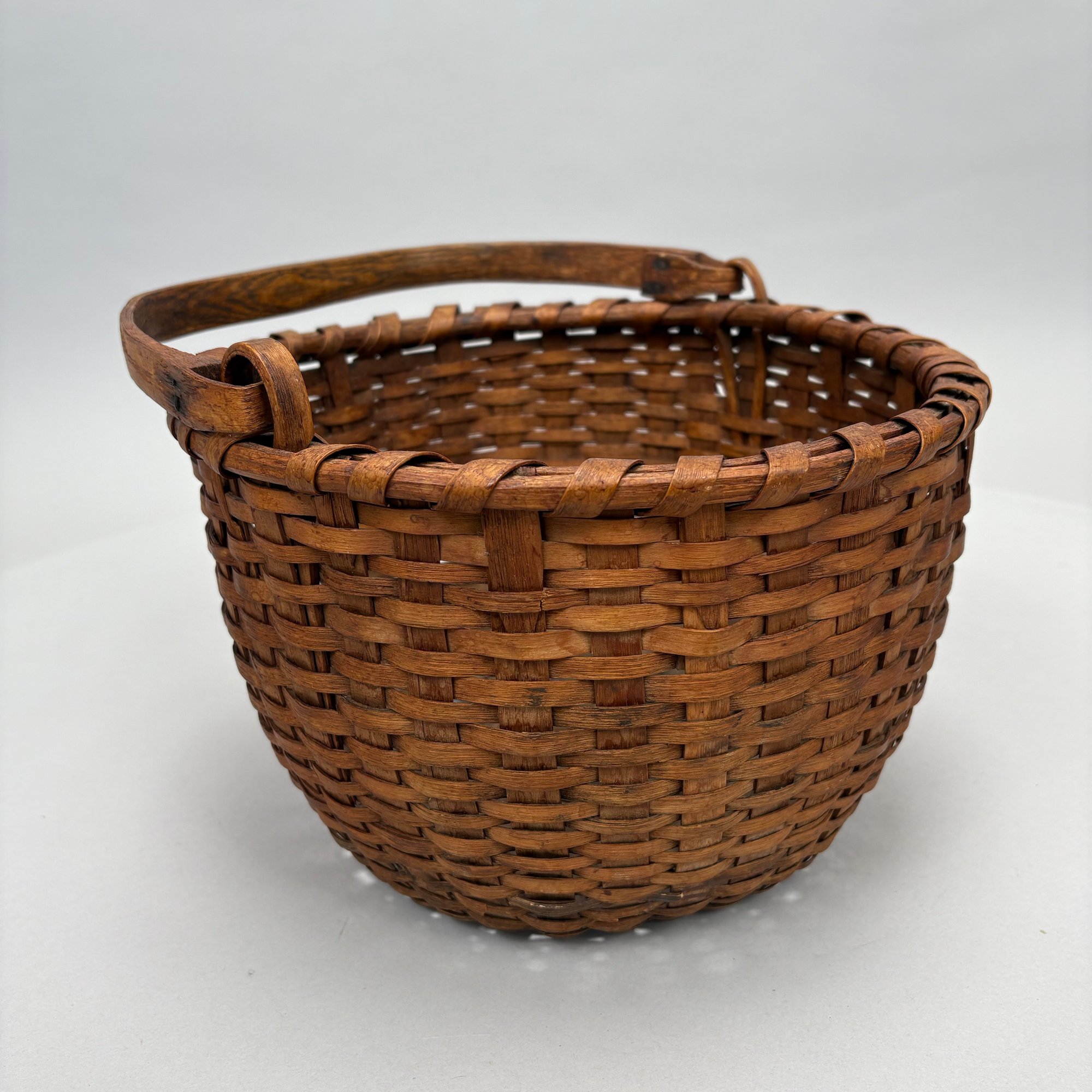 Taghkanic (Taconic) "Bushwacker" Ash, Oak And Maple Basket, Columbia ...
