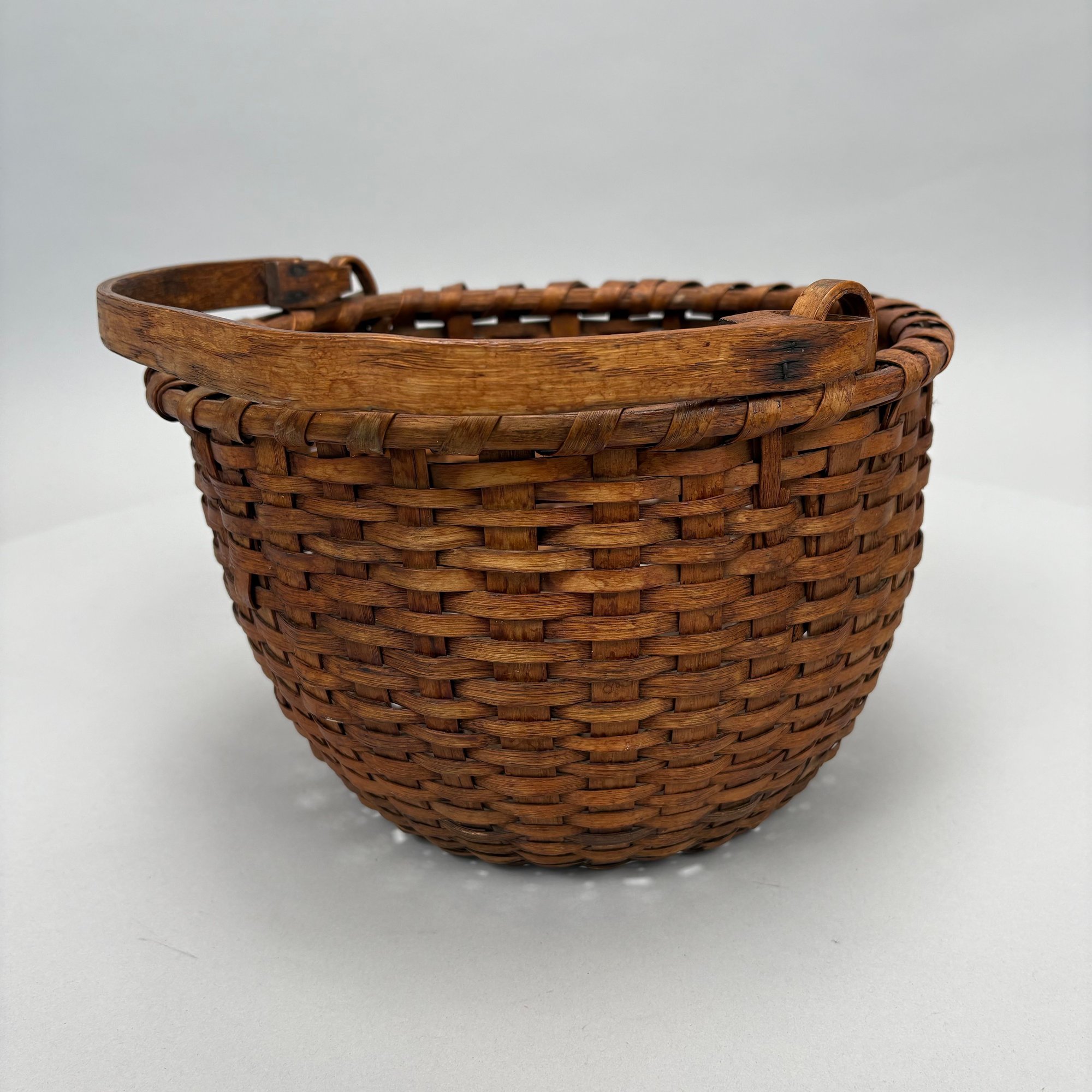 Taghkanic (Taconic) "Bushwacker" Ash, Oak And Maple Basket, Columbia ...