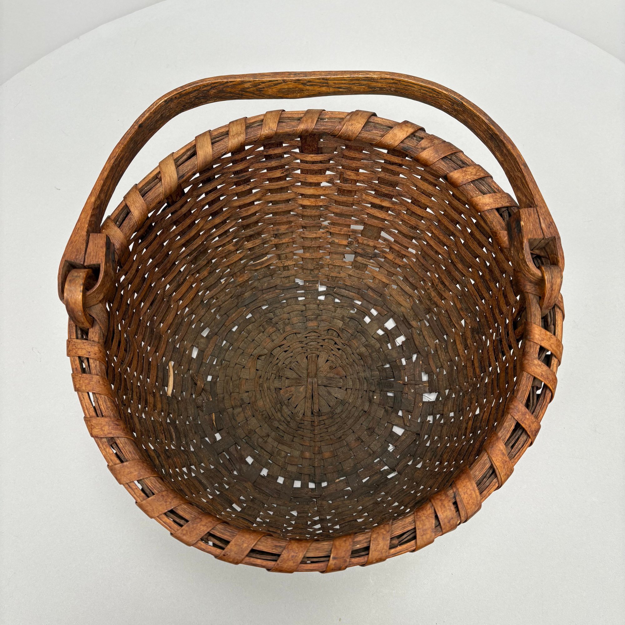 Taghkanic (Taconic) "Bushwacker" Ash, Oak And Maple Basket, Columbia ...