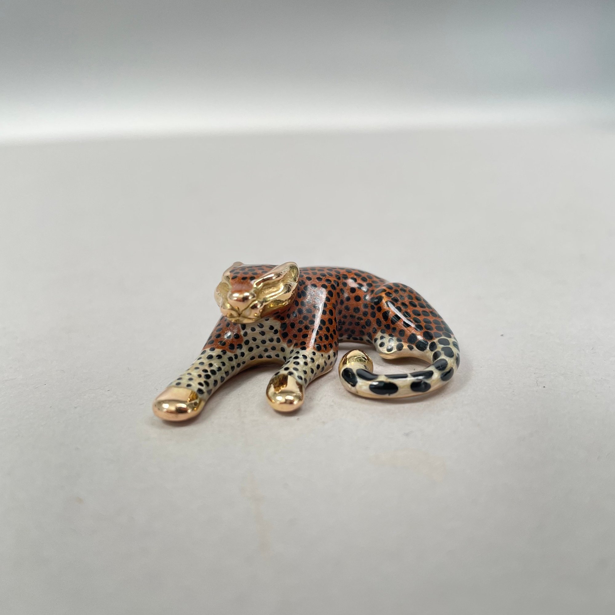 SLC 14k Yellow Gold Leopard Pendant & Bracelet #3012 | Auctionninja.com