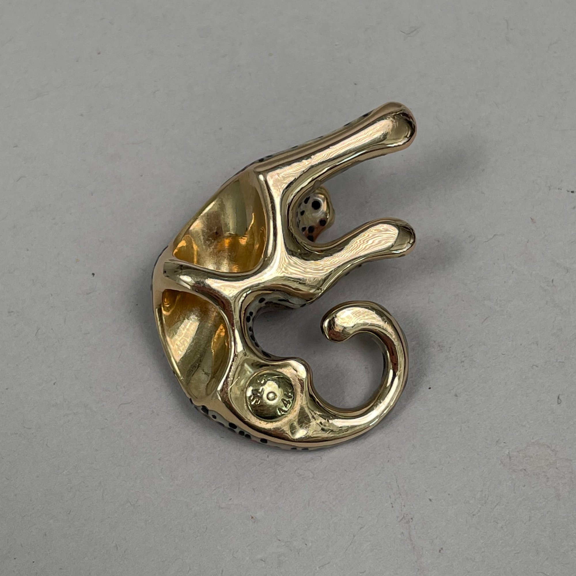 SLC 14k Yellow Gold Leopard Pendant & Bracelet #3012 | Auctionninja.com