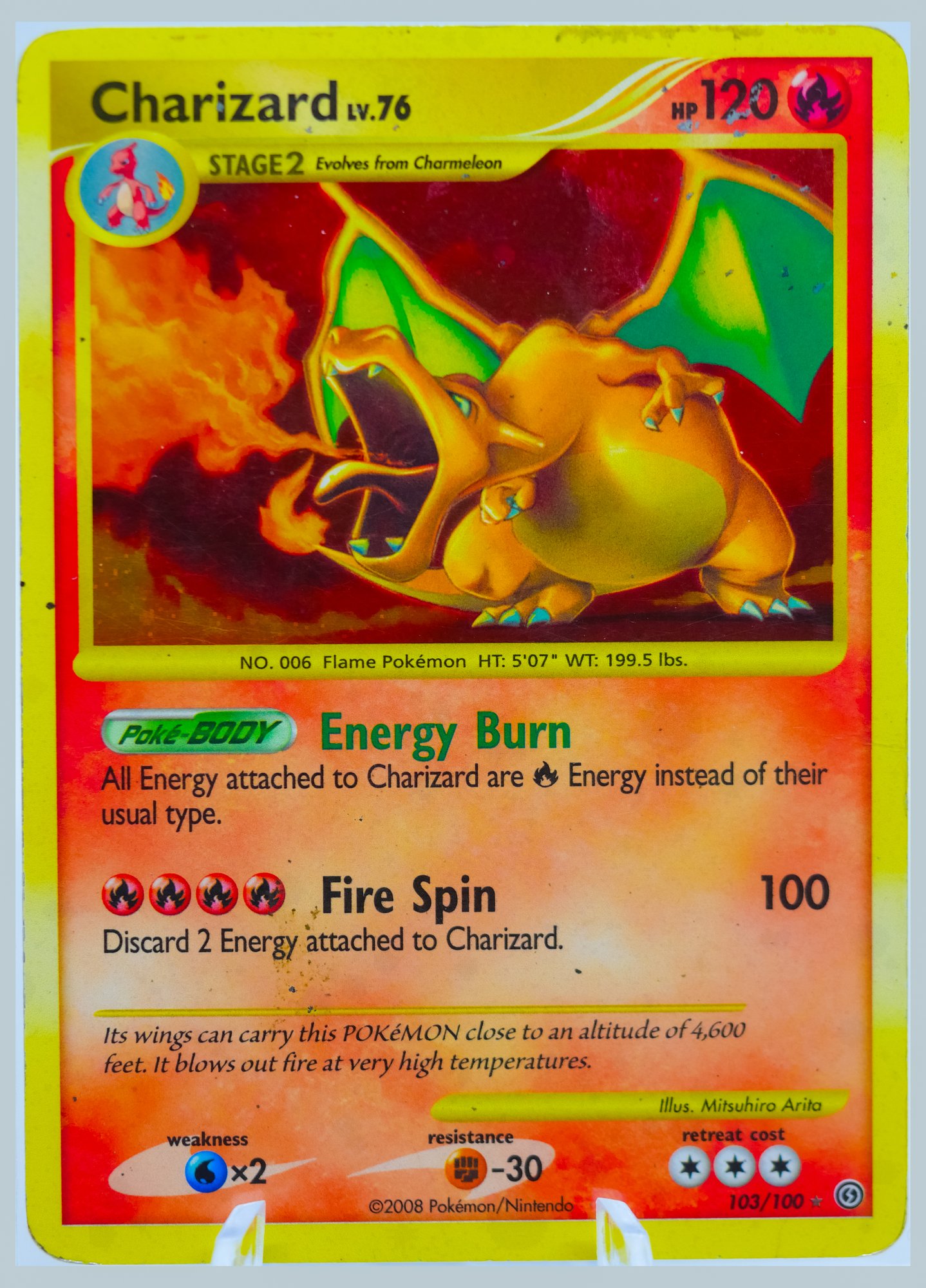 CHARIZARD STORMFRONT Set Holographic Pokemon Card!!!! #8025 ...