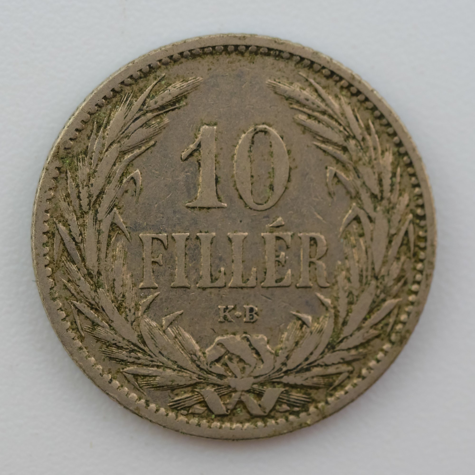 1895 Hungary 10 Fillr Coin - Austro-Hungarian Empire, Franz Joseph I ...