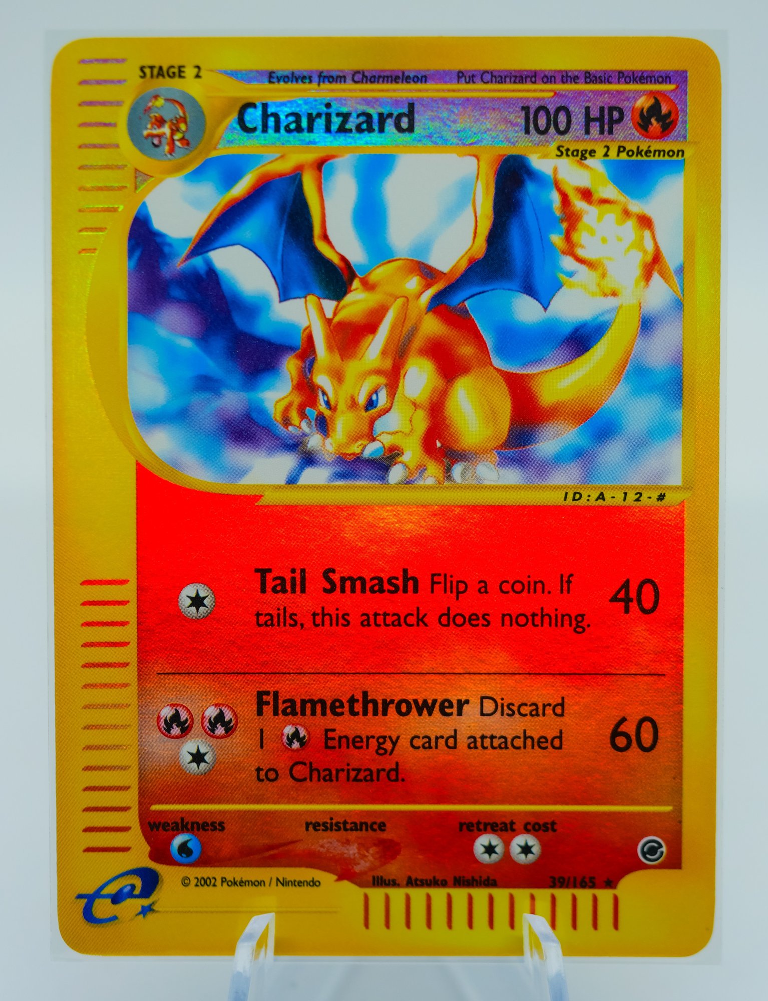 RARE CHARIZARD REVERSE HOLOGRAPHIC EXPEDITION SET E-reader Pokemon Card ...