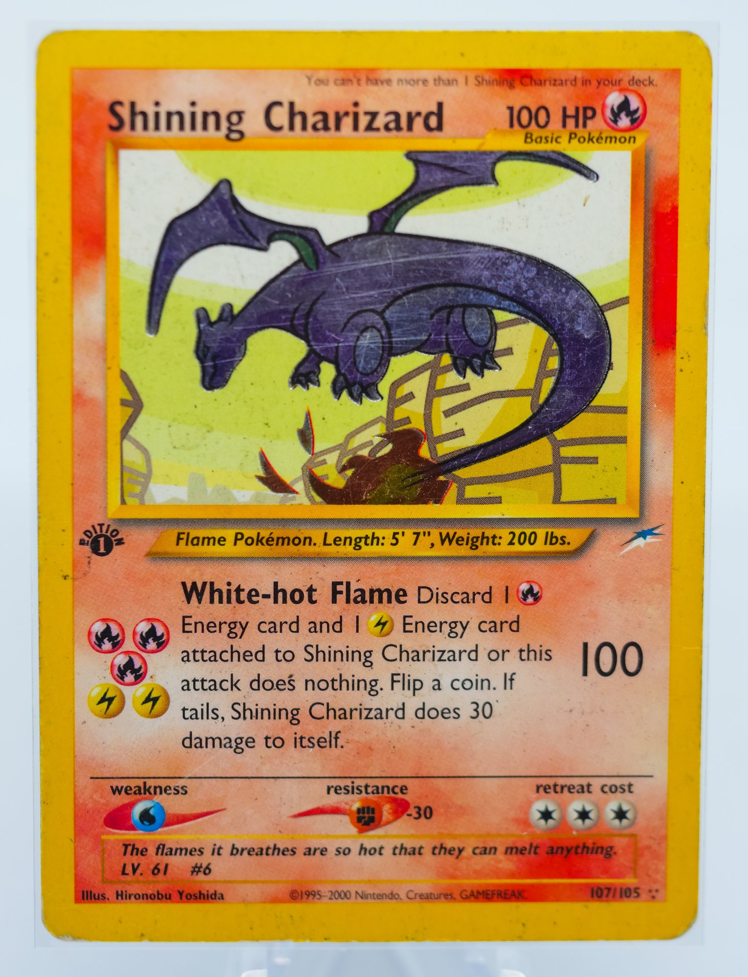 WOW!!!! 1ST ED SHINING CHARIZARD NEO DESTINY TRIPLE STAR RARE FOIL ...