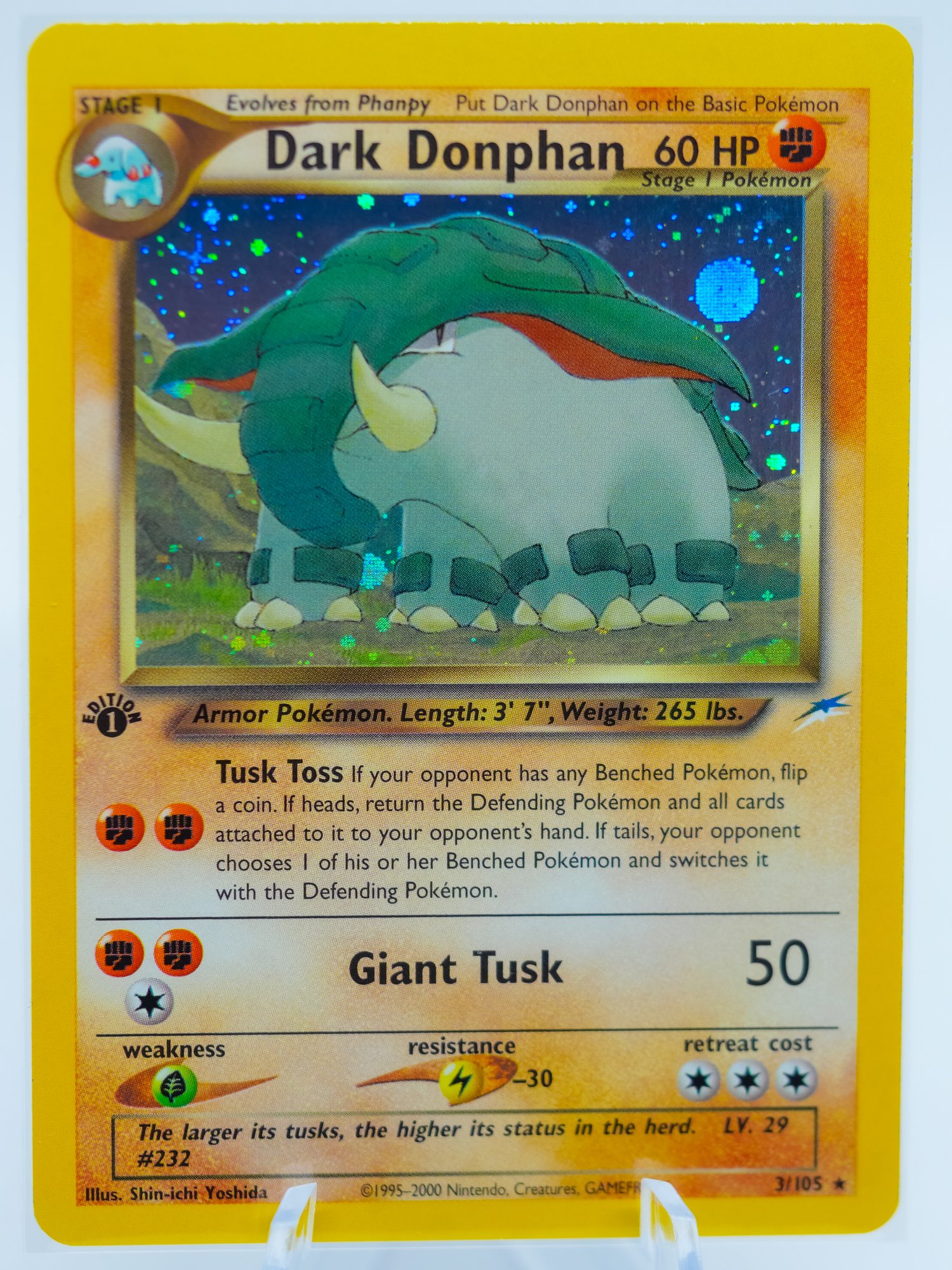 1ST ED DARK DONPHAN Neo DESTINY Set Holographic Pokemon Card!!!! #7272 ...