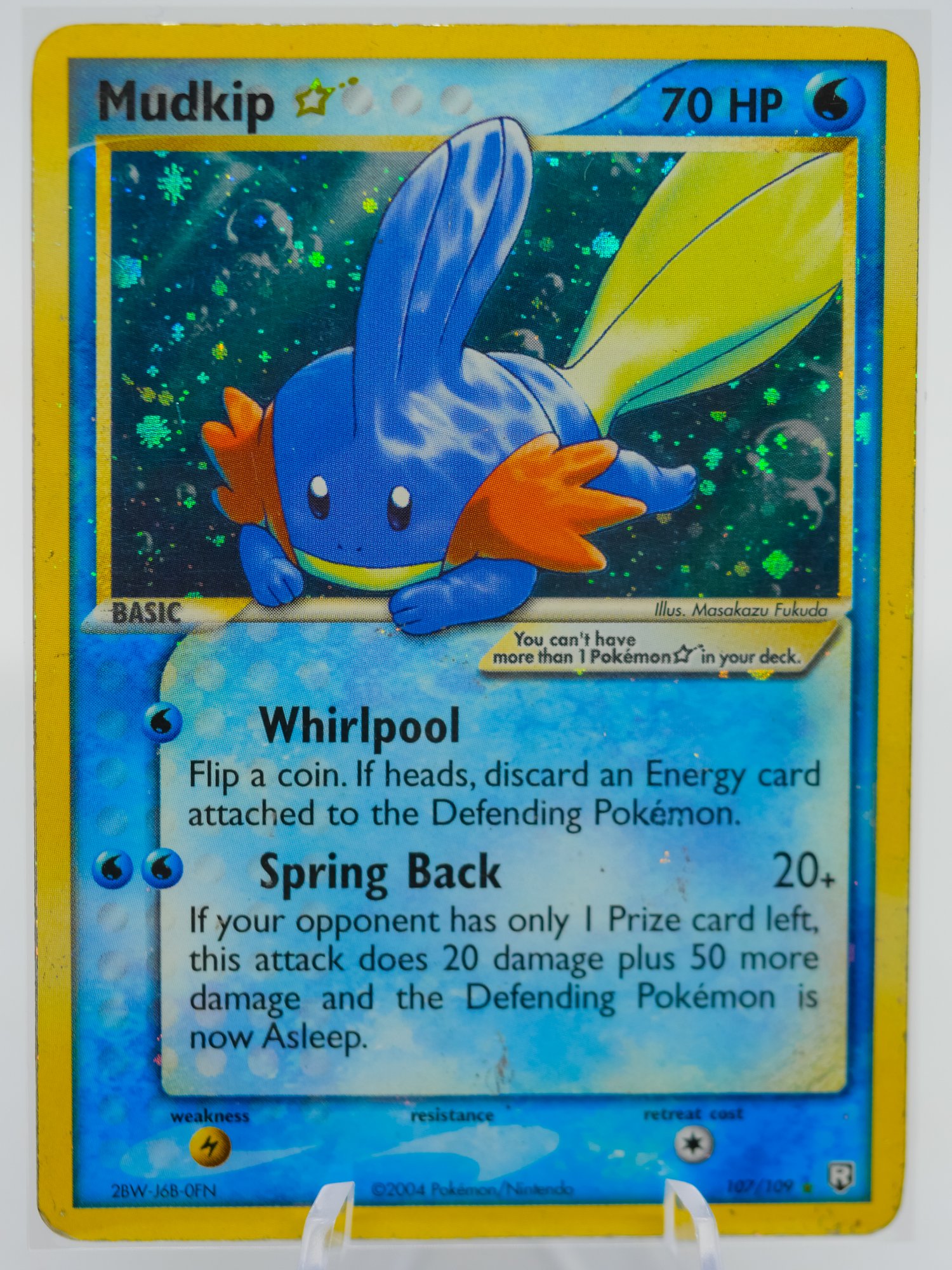 GRAIL! MUDKIP GOLD STAR TEAM ROCKET RETURNS SET HOLOGRAPHIC POKEMON ...