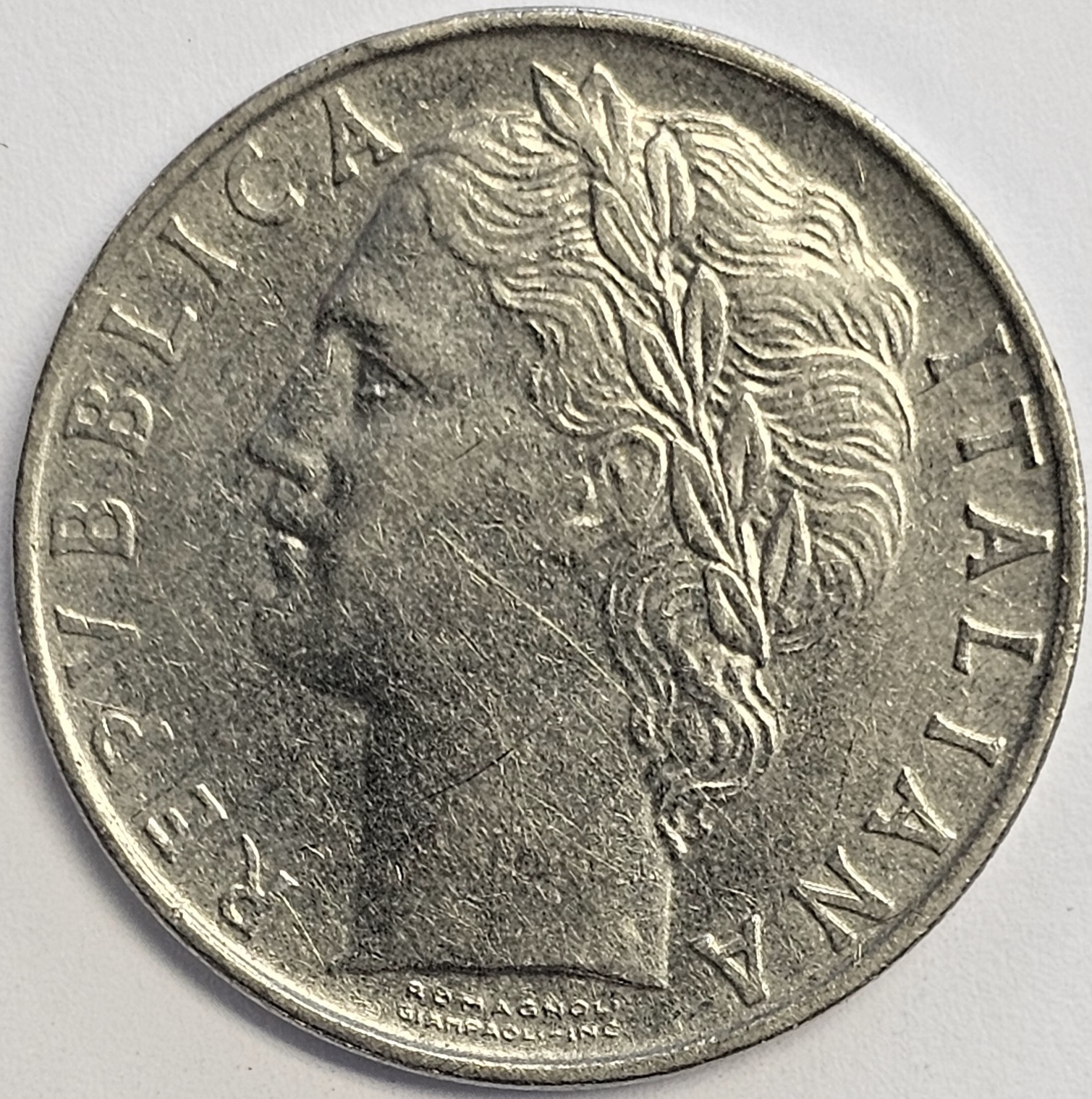 1956 Repvbblica Italiana 100 Lire Coin #3085 | Auctionninja.com