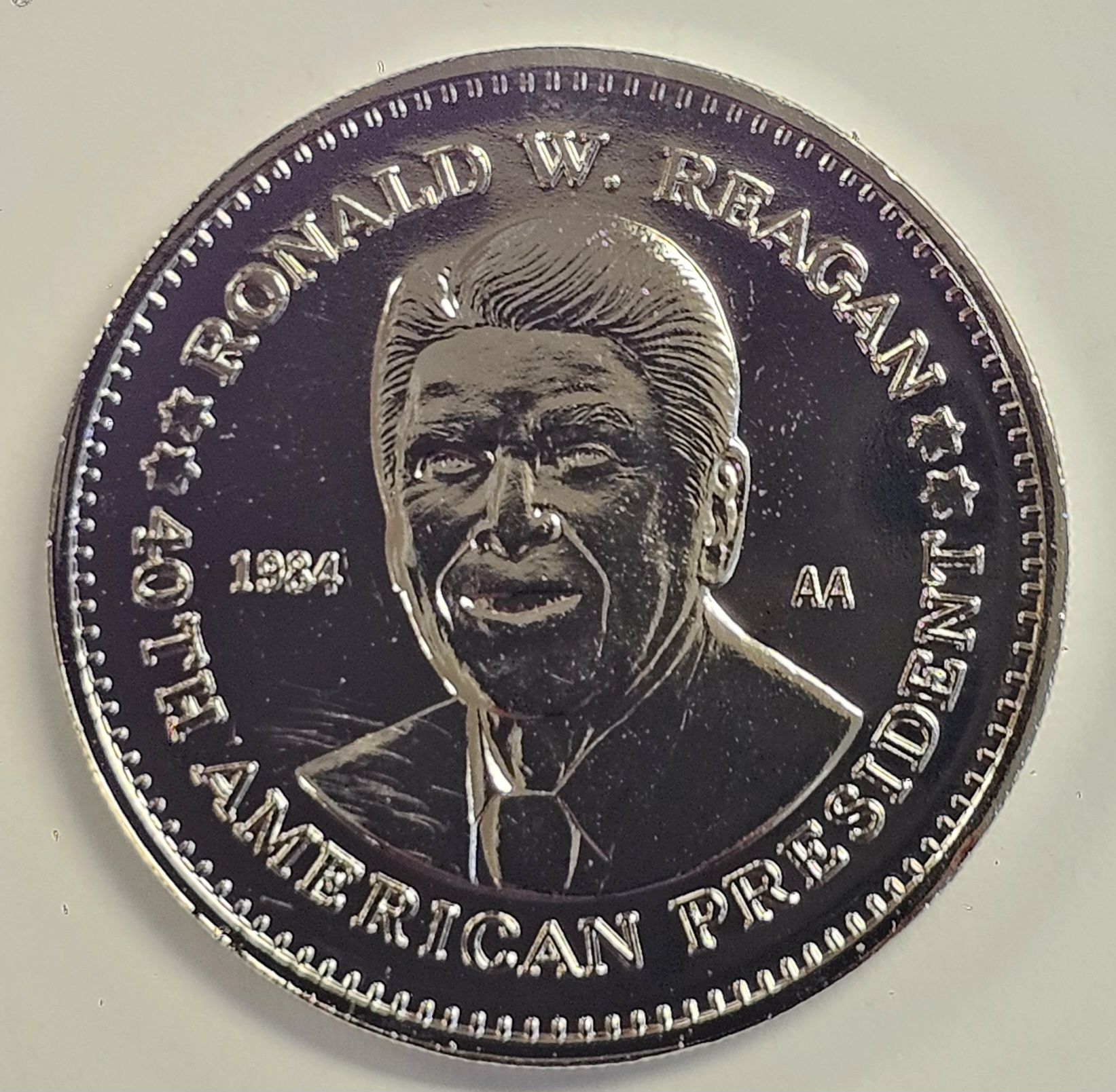 1984 Ronald Regan Series AA " Double Eagle" Commemorative Coin #202821 ...