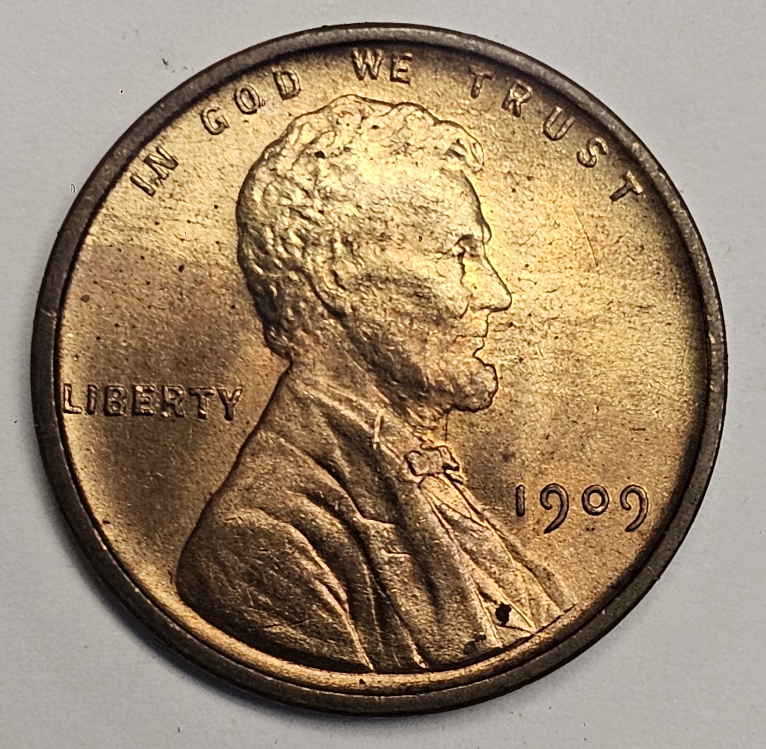 Rare 1909 VBD LINCOLN PENNY Uncirculated ***RED TONING*** #4717 ...