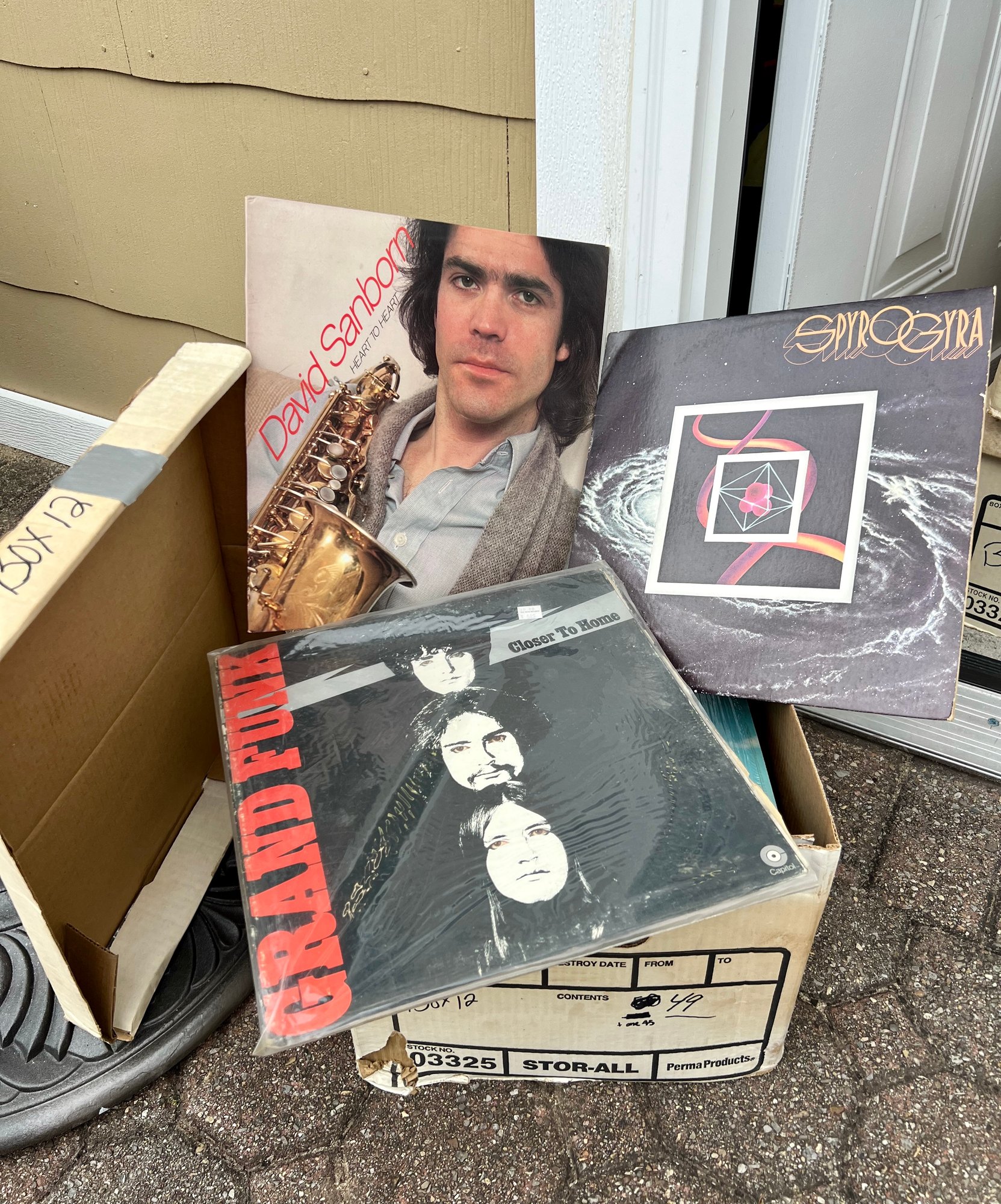 (Records-12) COLLECTION OF 49 PLAYED VINTAGE ROCK RECORDS LP's VINYL ...