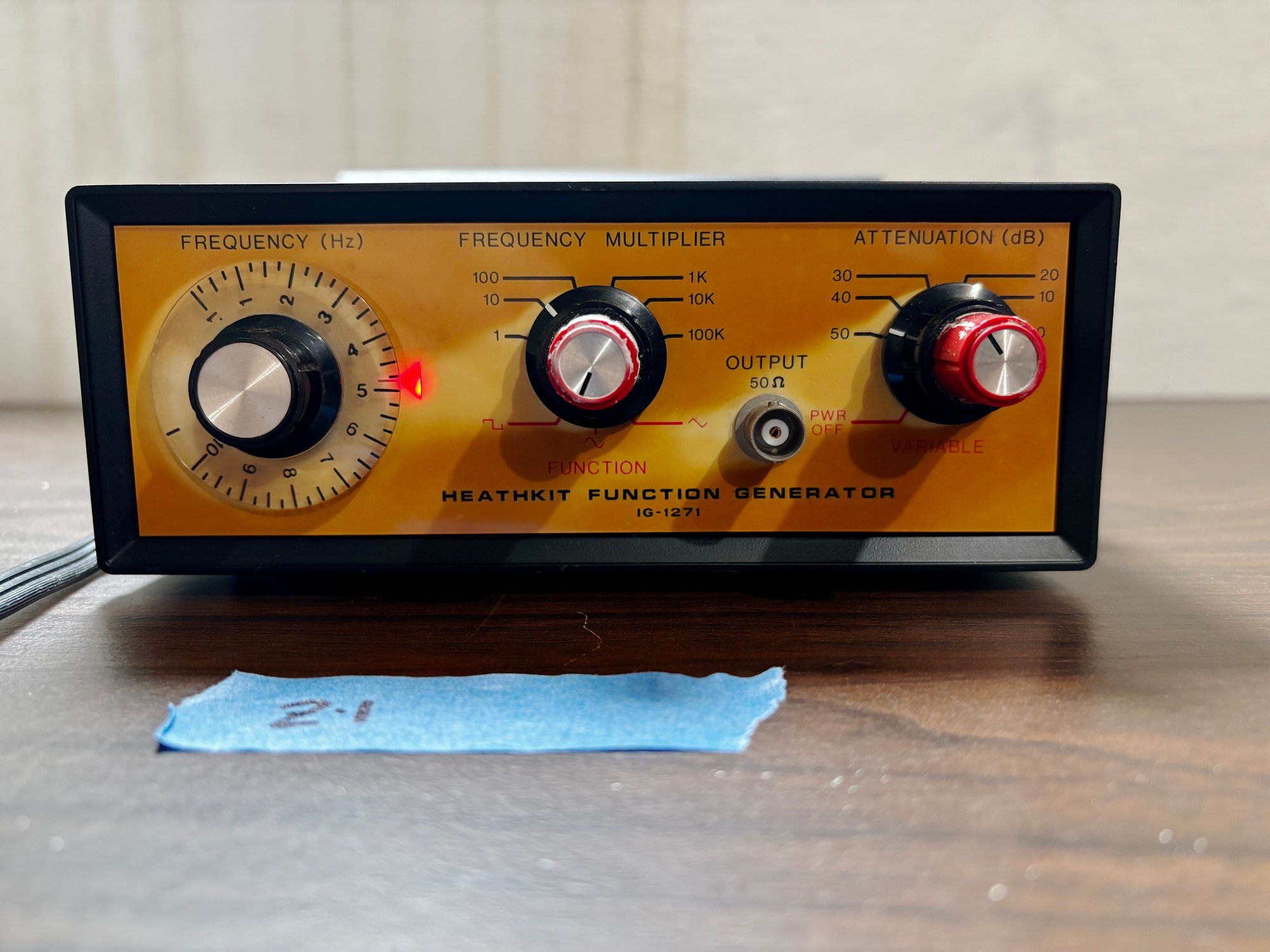 (Z-1) VINTAGE HEATHKIT FUNCTION GENERATOR 1G-1271- POWERS ON #29162 ...