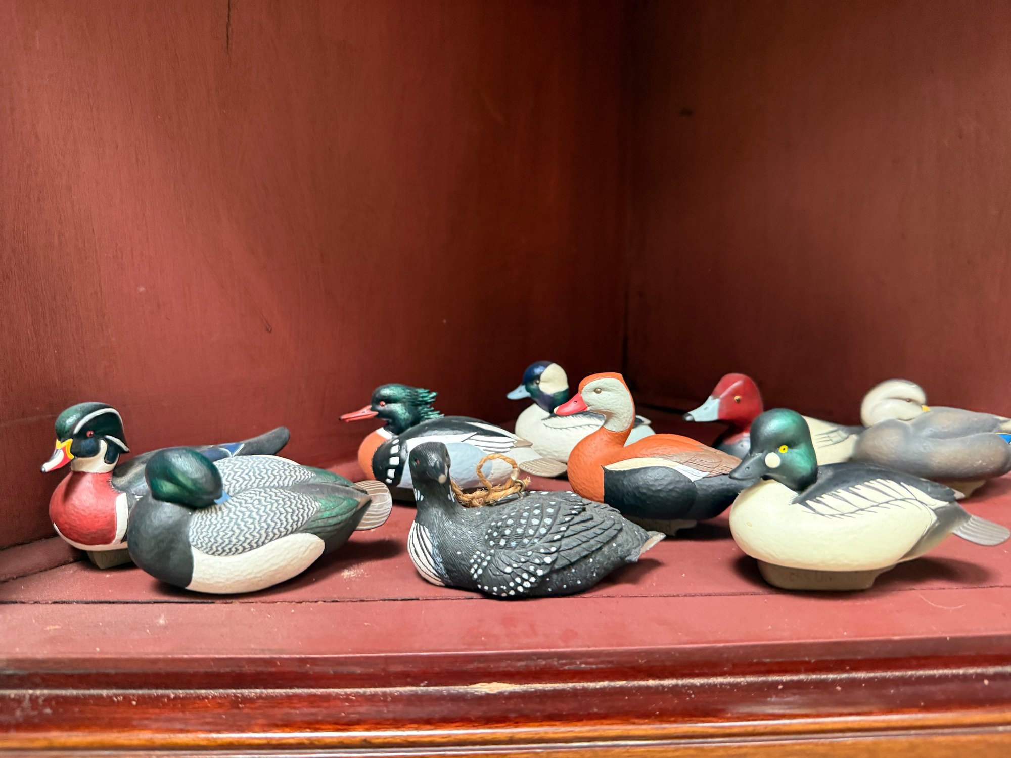 (B-16) COLLECTION OF NINE "DUCKS UNLIMITED"MINIATURE DECOY COLLECTION ...