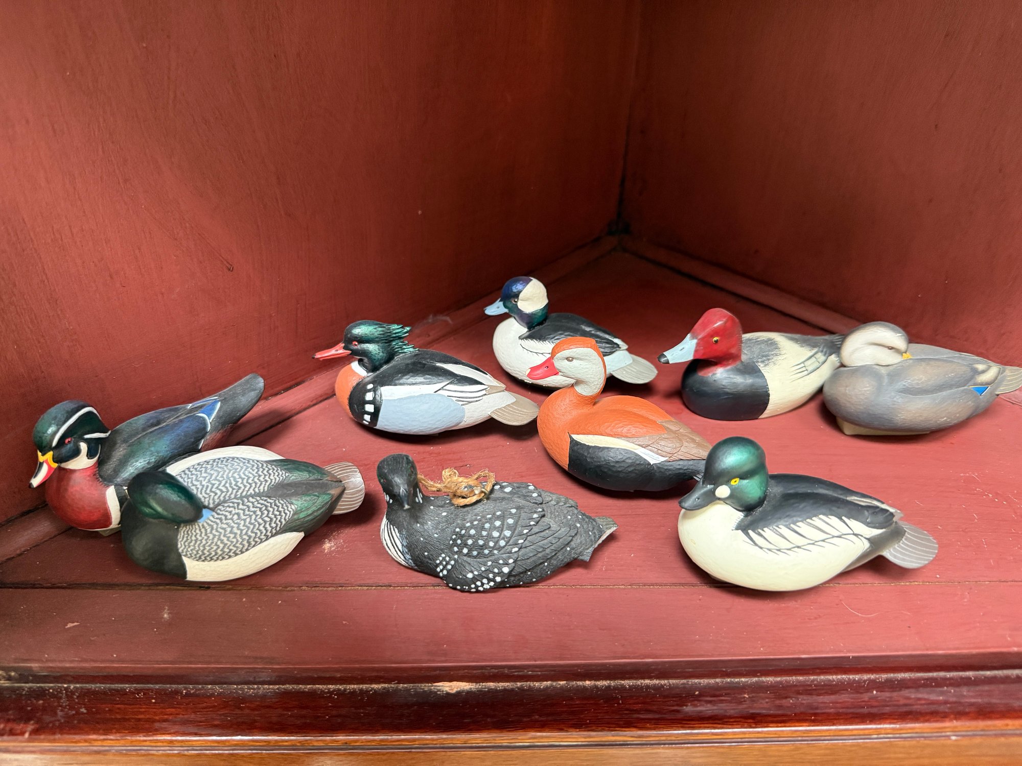 (B-16) COLLECTION OF NINE "DUCKS UNLIMITED"MINIATURE DECOY COLLECTION ...