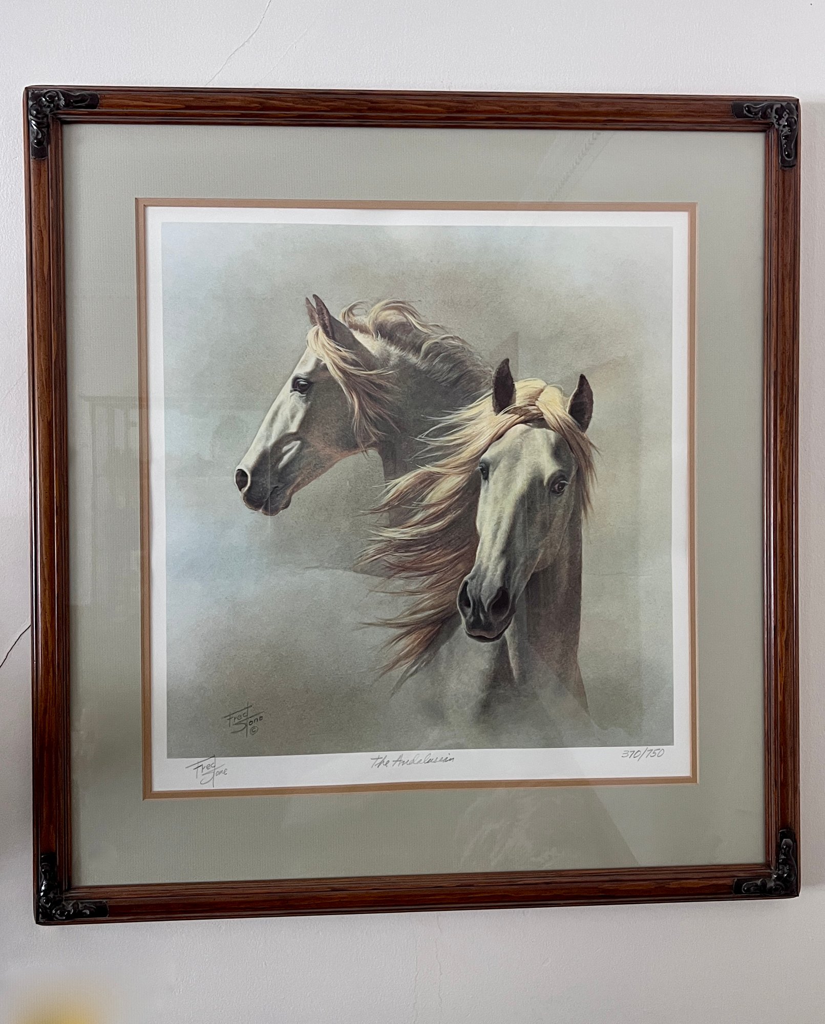 (LR) LIMITED EDITION FRED STONE HORSES LITHO "THE ANDALUSIANS ...
