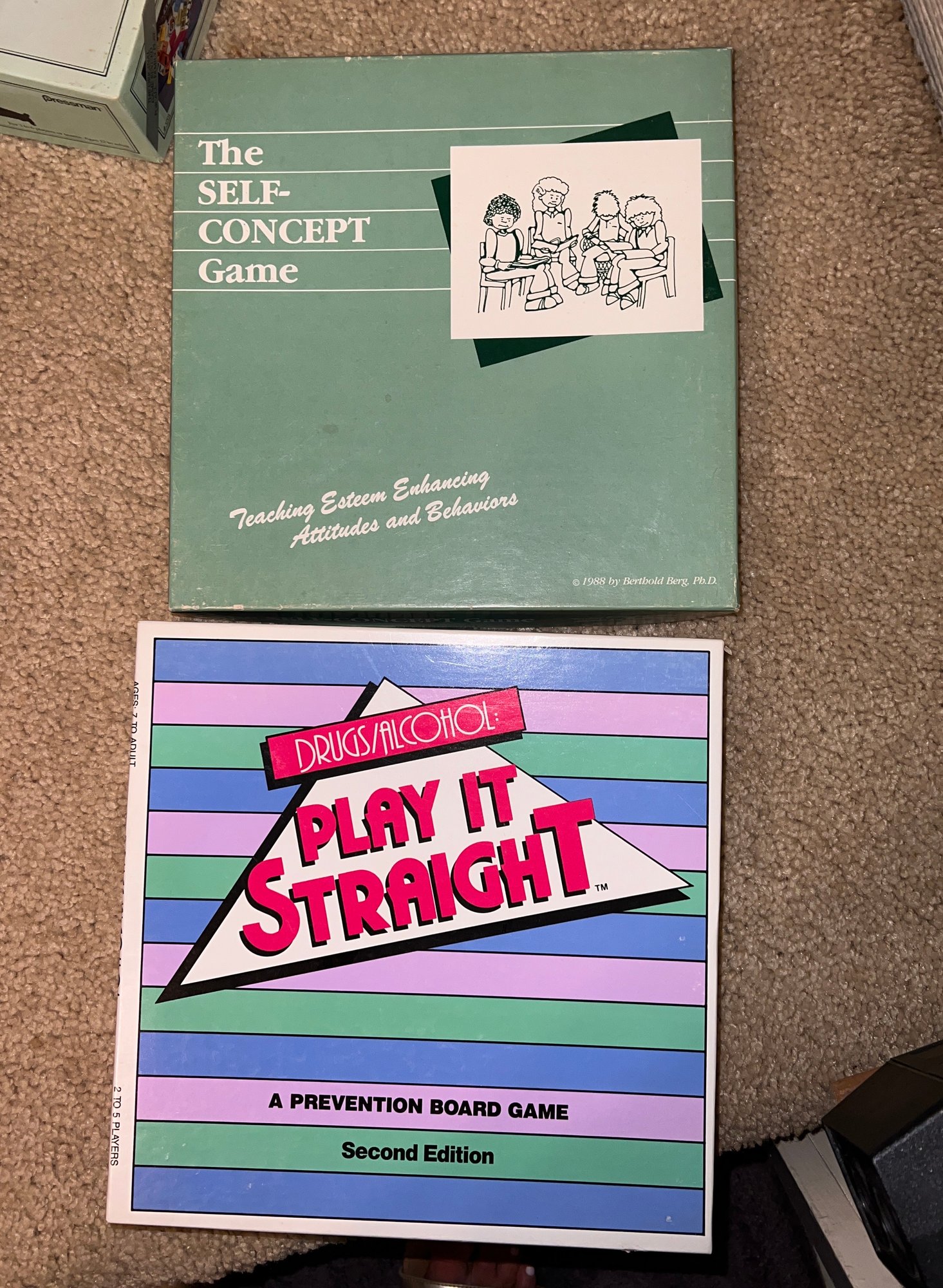 (O-3) TWO VINTAGE PSYCHOLOGICAL THERAPY BOARD GAMES "THE SEF CONCEPT ...