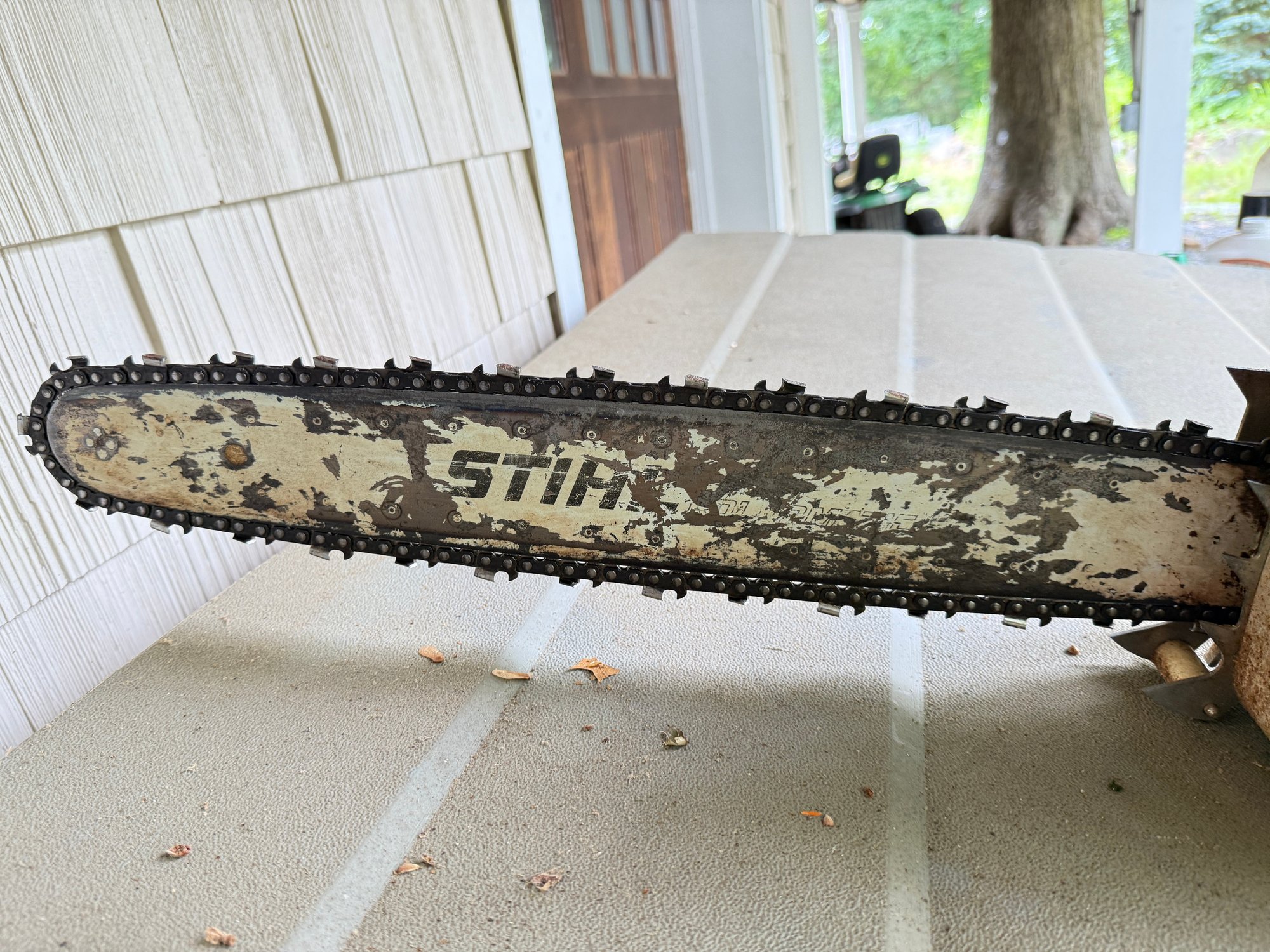 (GT-2) PRE OWNED STIHL GAS POWERED CHAIN SAW-MS362C WITH CASE AS SHOWN ...