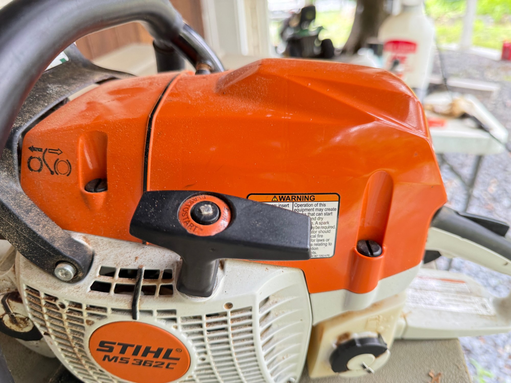 (GT-2) PRE OWNED STIHL GAS POWERED CHAIN SAW-MS362C WITH CASE AS SHOWN ...