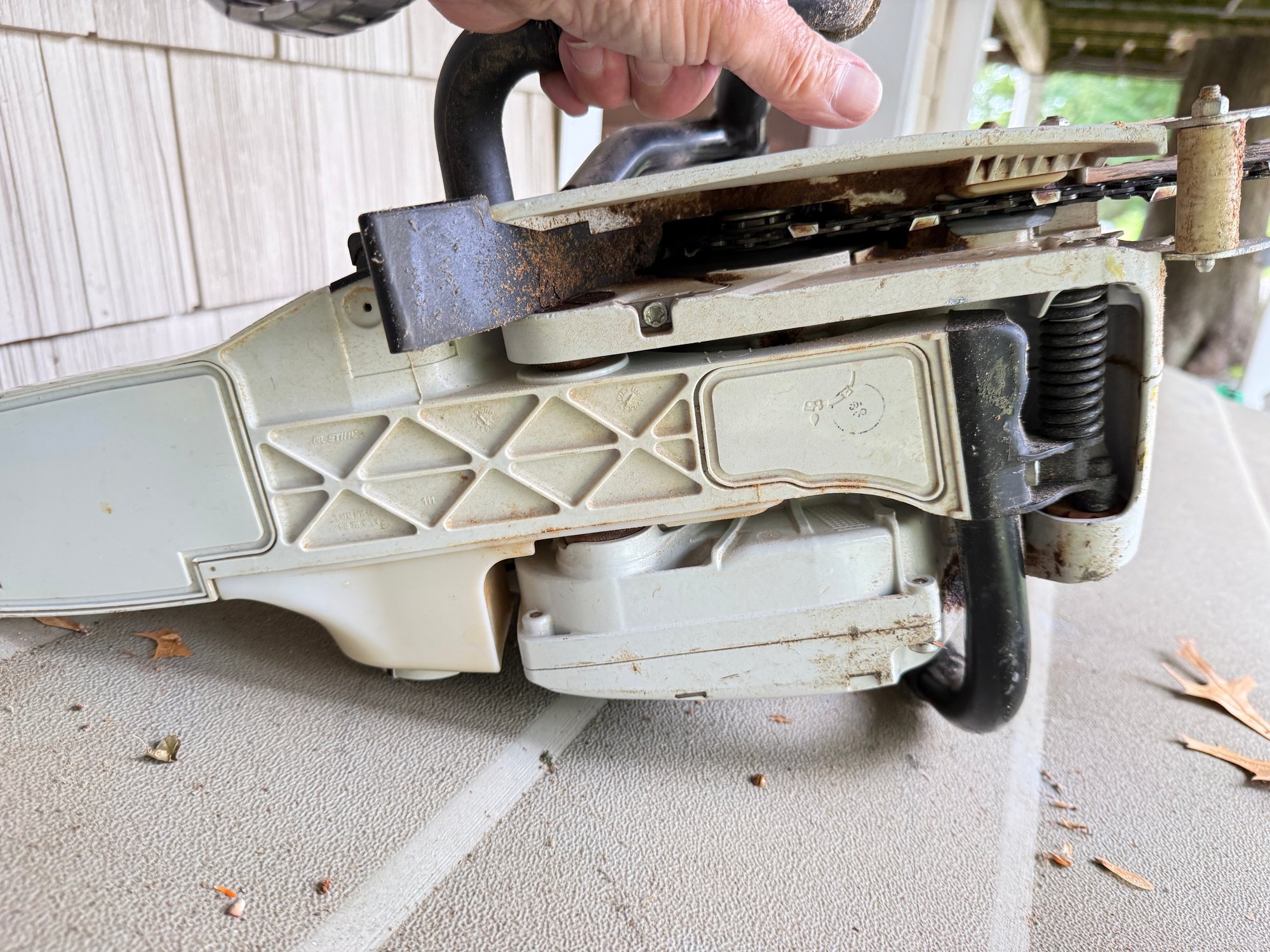 (GT-2) PRE OWNED STIHL GAS POWERED CHAIN SAW-MS362C WITH CASE AS SHOWN ...