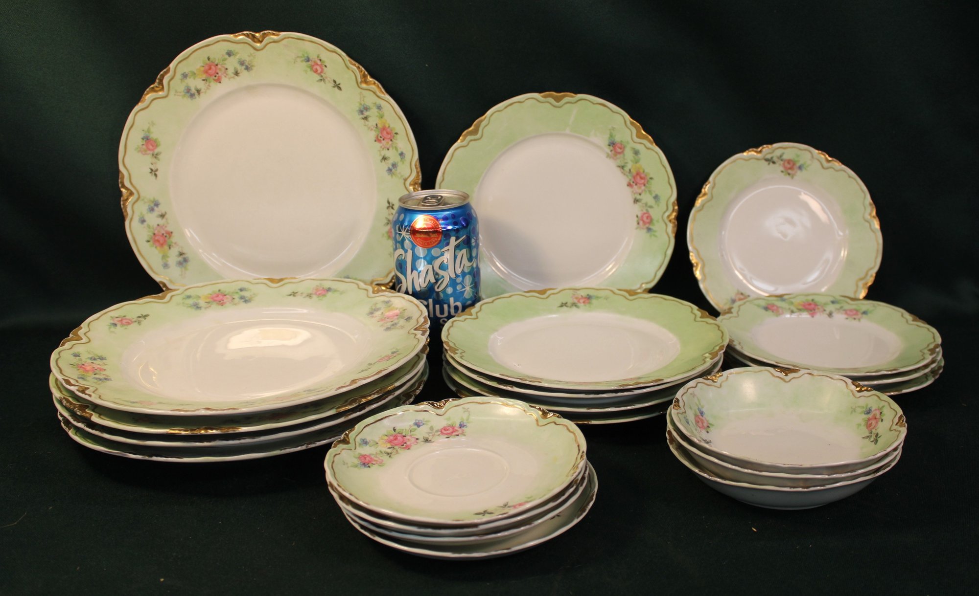 Antique 21 Pcs. Selb, Bavaria, Germany Porcelain Dishware (46) #18108 ...