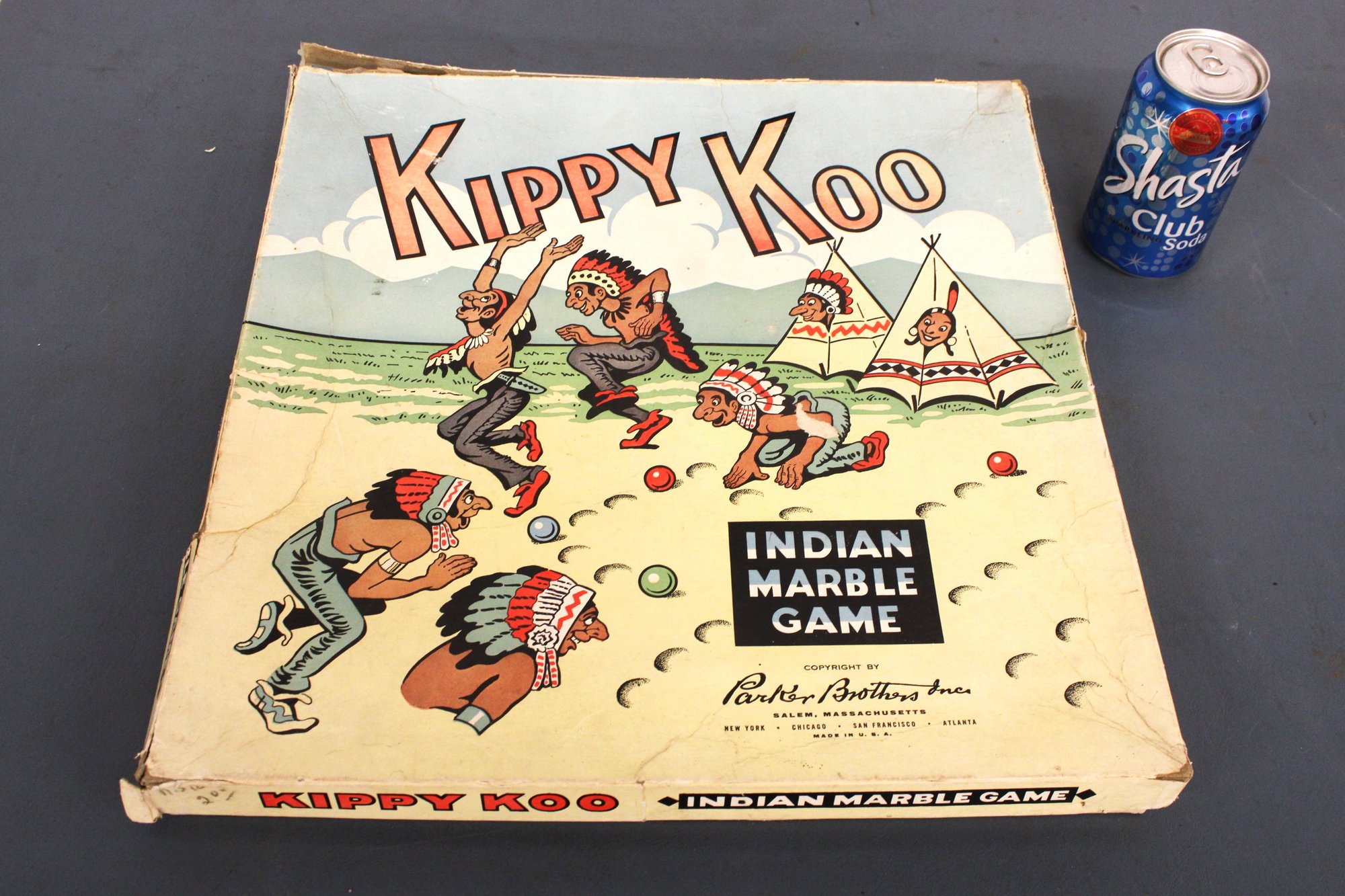 Indian Marble Game "Kippy Koo" By Parker Bros, Ca. 1950s (471) #18533 ...