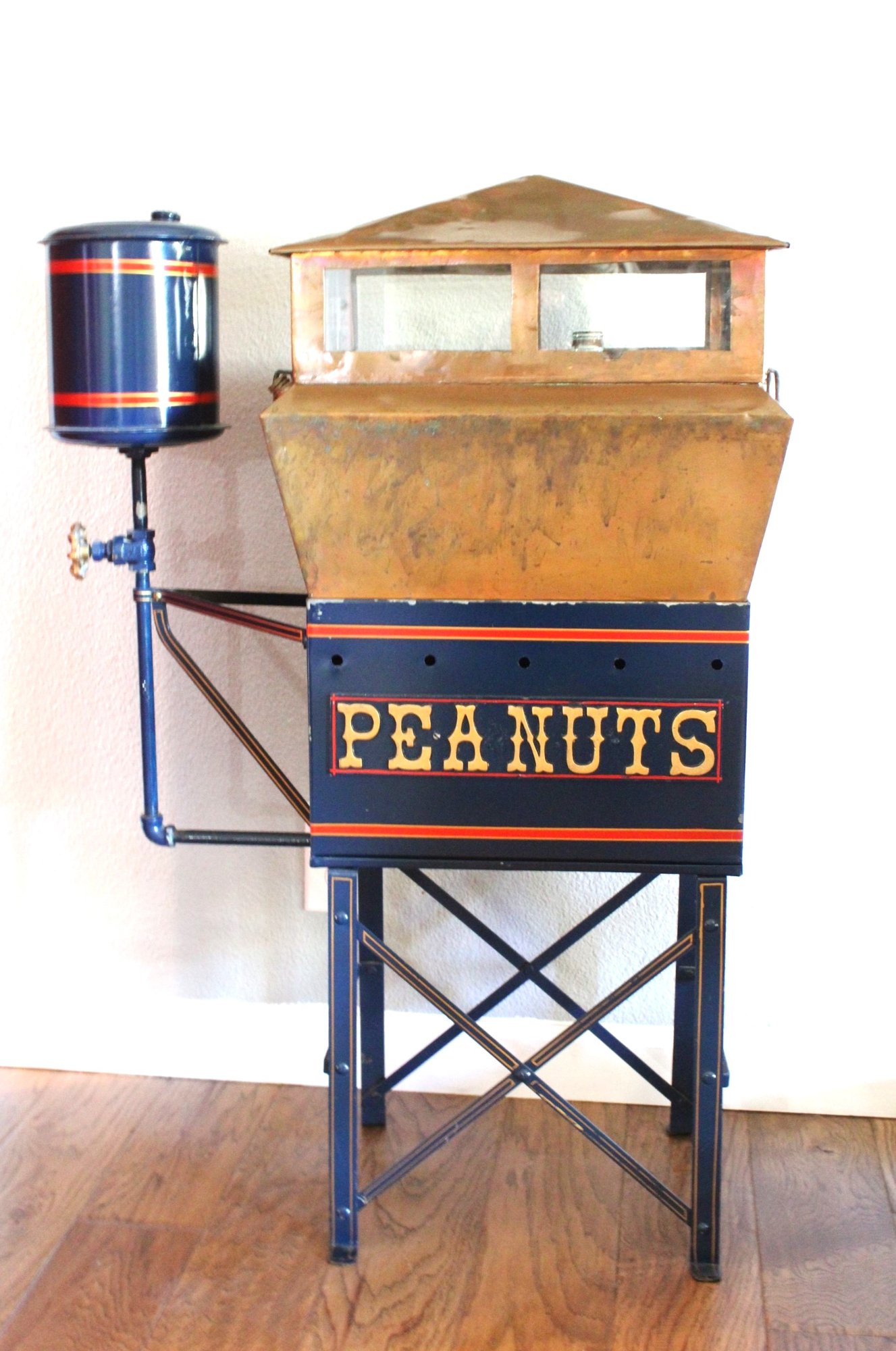 Rare Antique Hand Painted Copper Hot Water Peanut Dispensing Machine ...