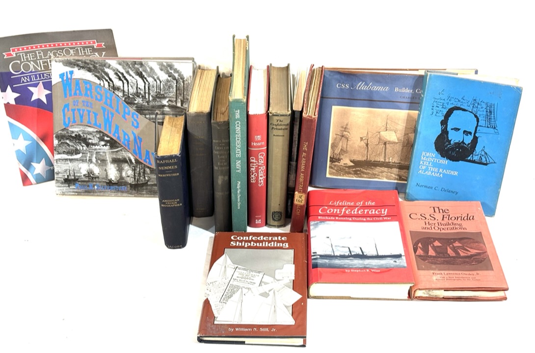 15 Hard Covered Vintage Confederate Navies Books #1918 | Auctionninja.com