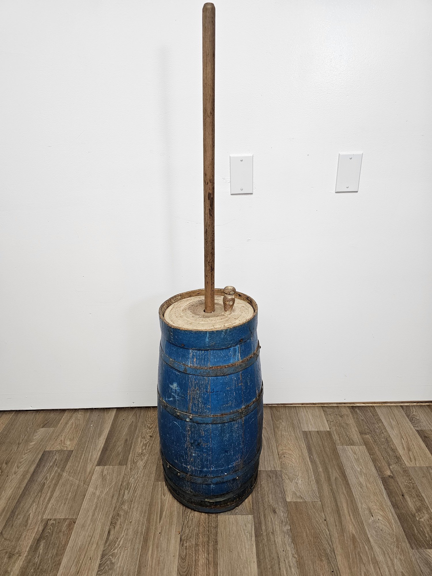 Primitive Antique Wooden Butter Churn #1272 | Auctionninja.com
