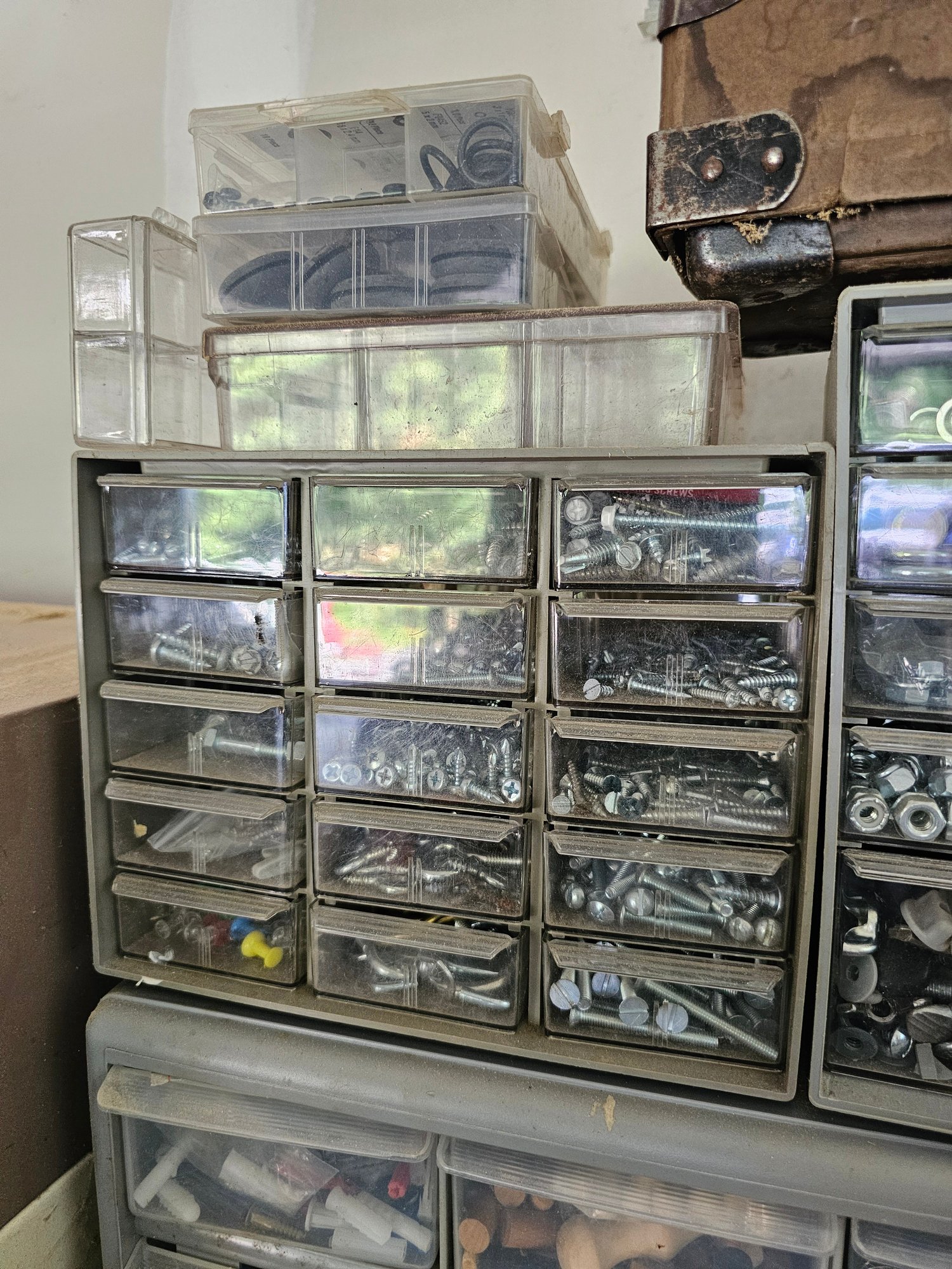 Workbench Lot Of Filled Hardware Cabinets & More! #2248 | Auctionninja.com