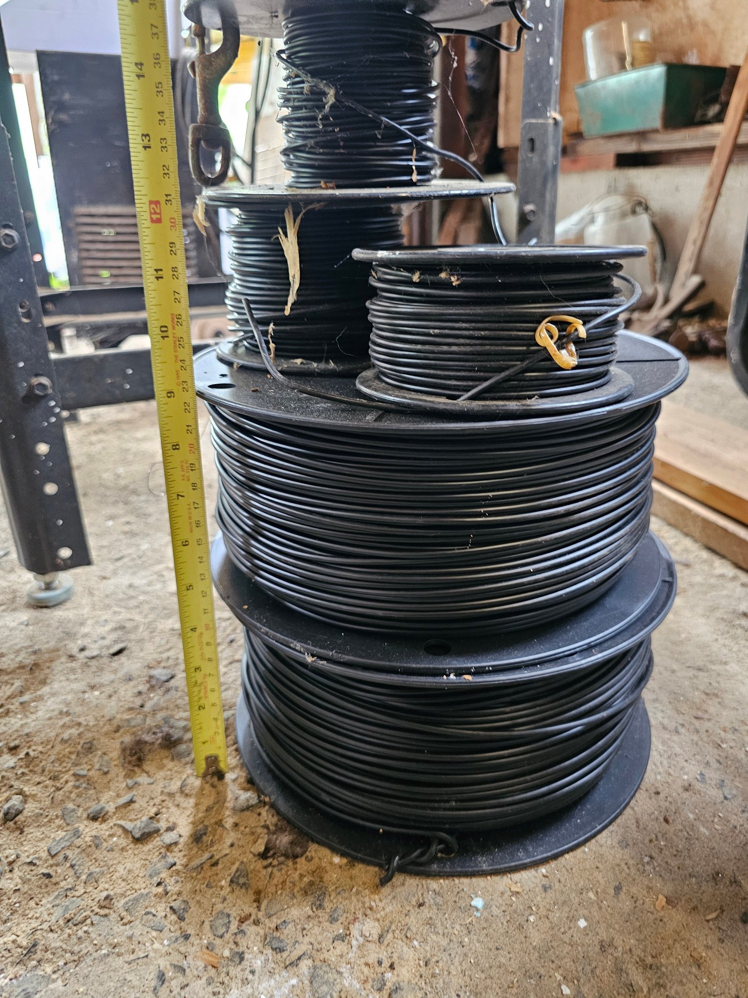 Lot Of Copper Wire Spools - Various Types #3386 | Auctionninja.com