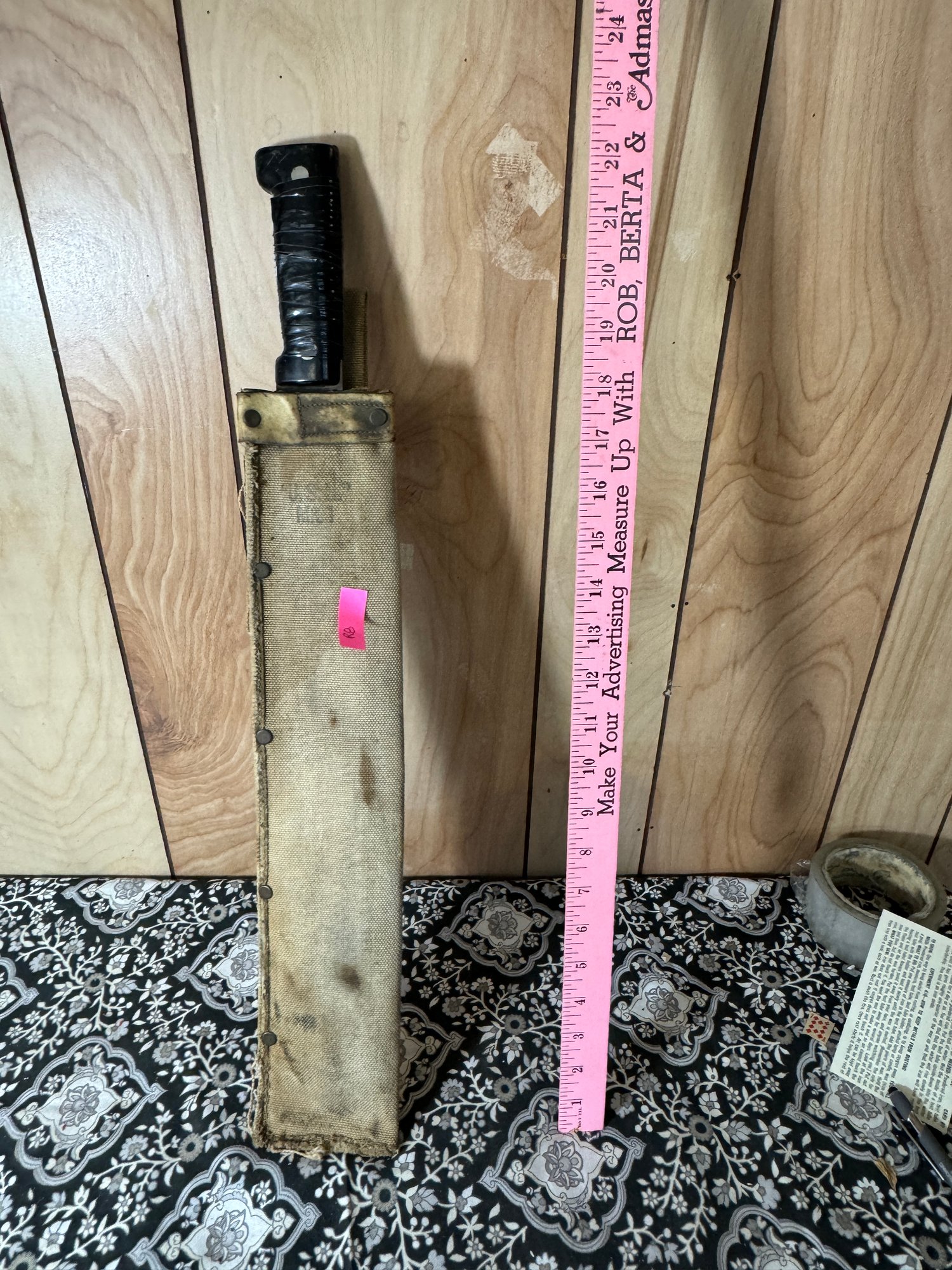 WW2 ERA MK.2 U.S.N. Machete Knife, Sheffield, England U.S. Navy #19339 ...