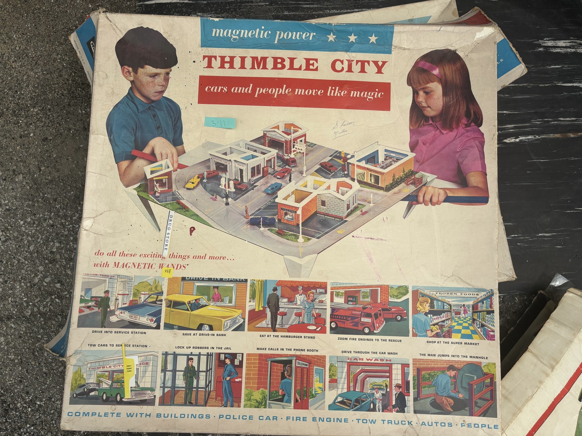 Remco Magnetic Power Thimble City Vintage Game - In Original Box #18986 ...