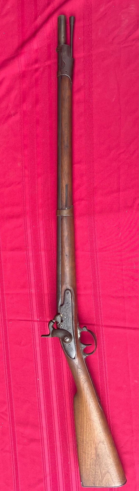 1832 Springfield Percussion Musket Dated 1847 .69 Caliber Converted For ...