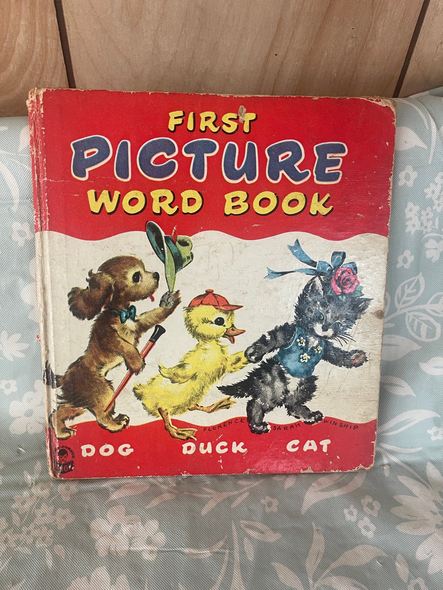 First Picture Word Book 1950 Vintage Children #39499 | Auctionninja.com