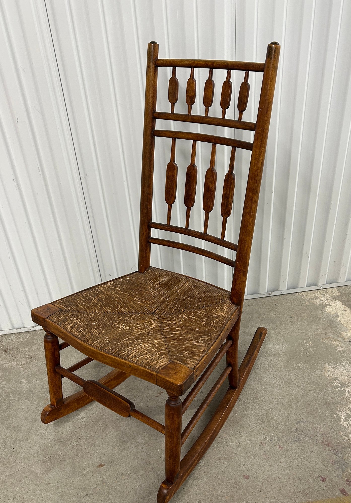 Early Double Arrow Rocking Chair Stamped - W M White Boston - #5624 ...