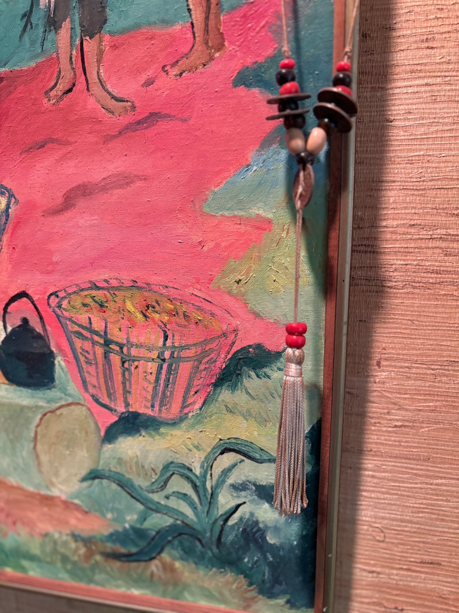 Signed Oil On Canvas - Tropical Setting Gathering Crops - 30x36 #6436 ...