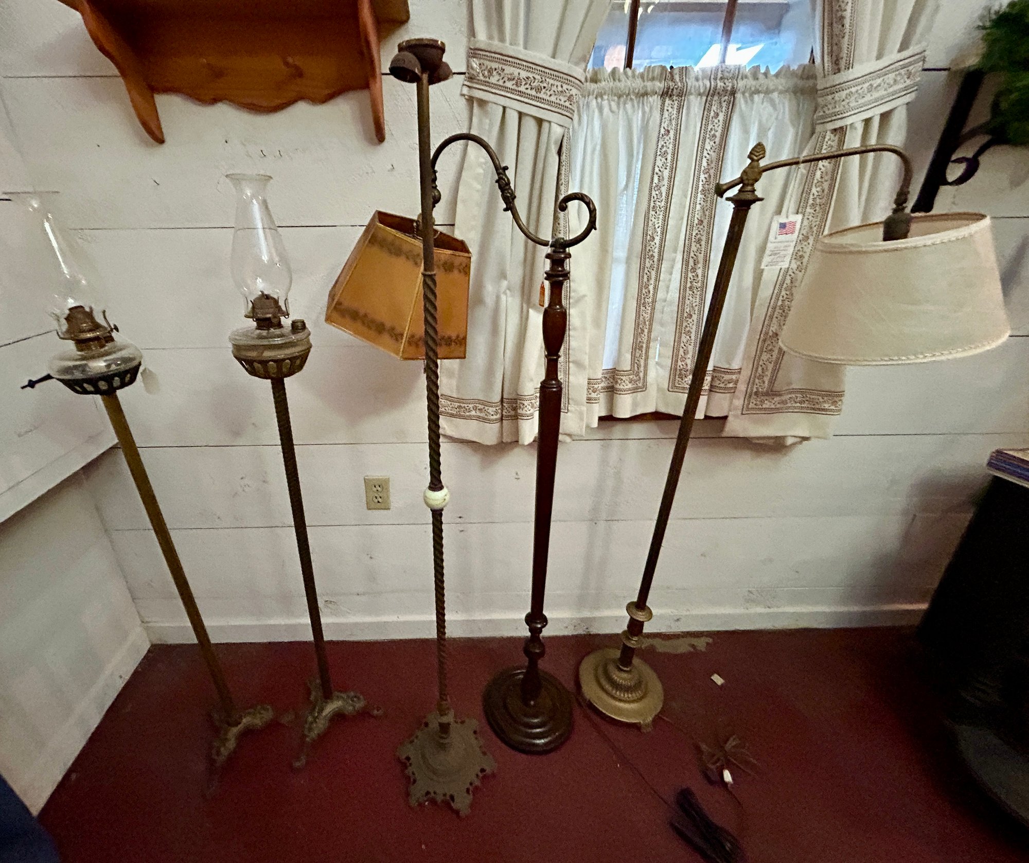 Five Floor Lamps - One Not Complete #5029 | Auctionninja.com