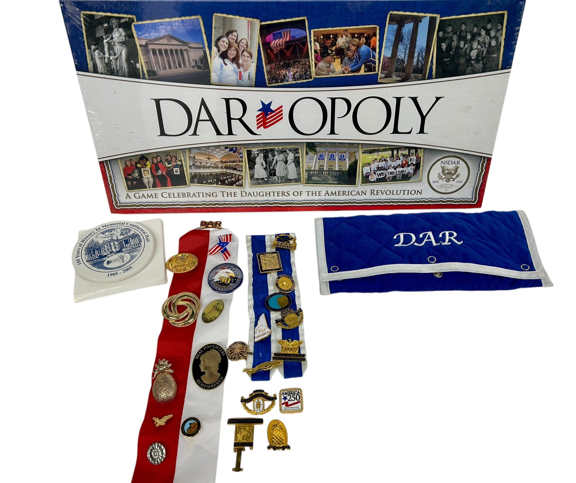 Daughters Of The American Revolution Pins And Ribbons With Game #5868 ...
