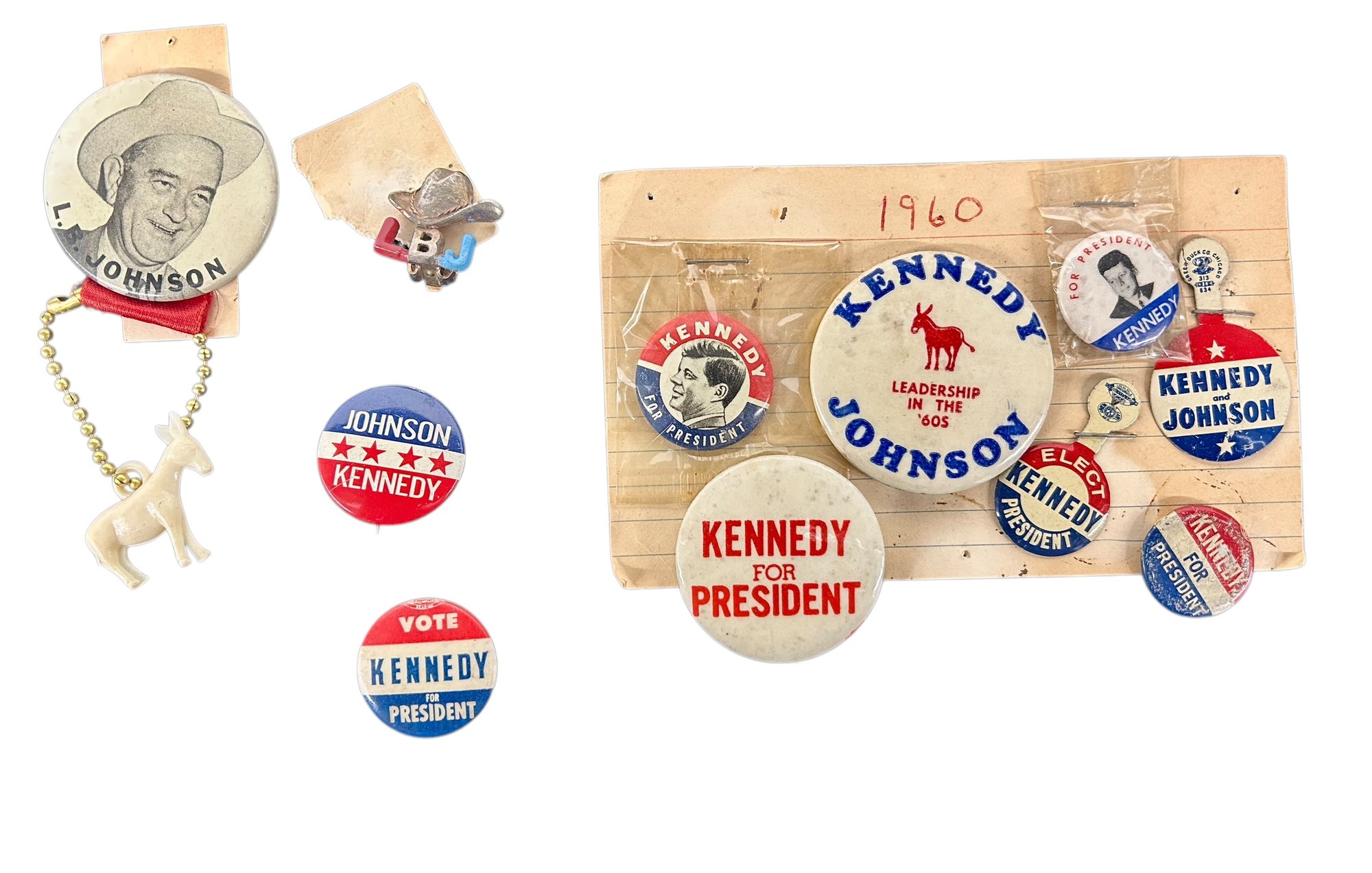 Lot Of Political Pins - Johnson- Kennedy #5862 | Auctionninja.com