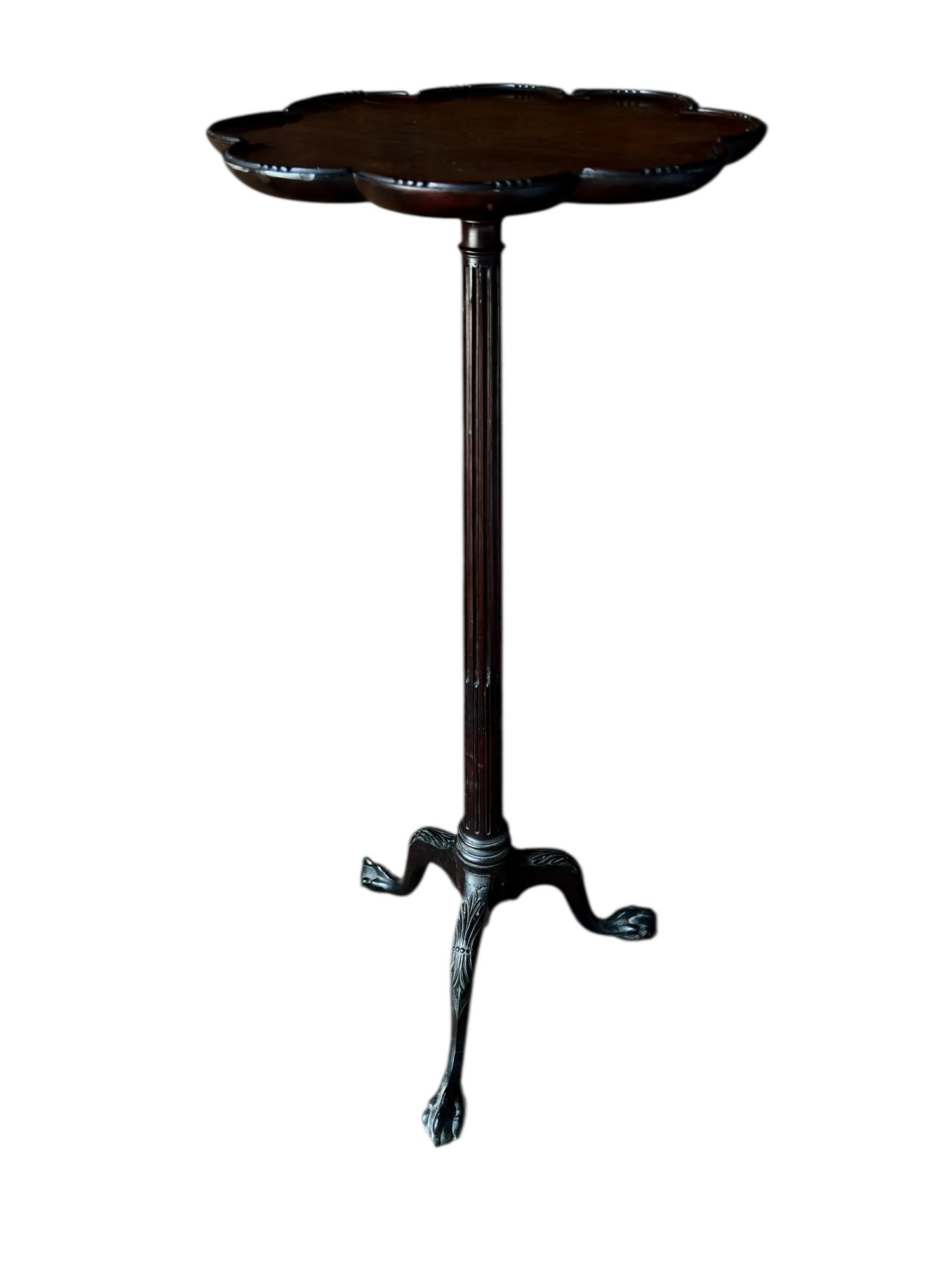 Forty Inch Tall Mahogany Georgian Style Stand #6988 | Auctionninja.com