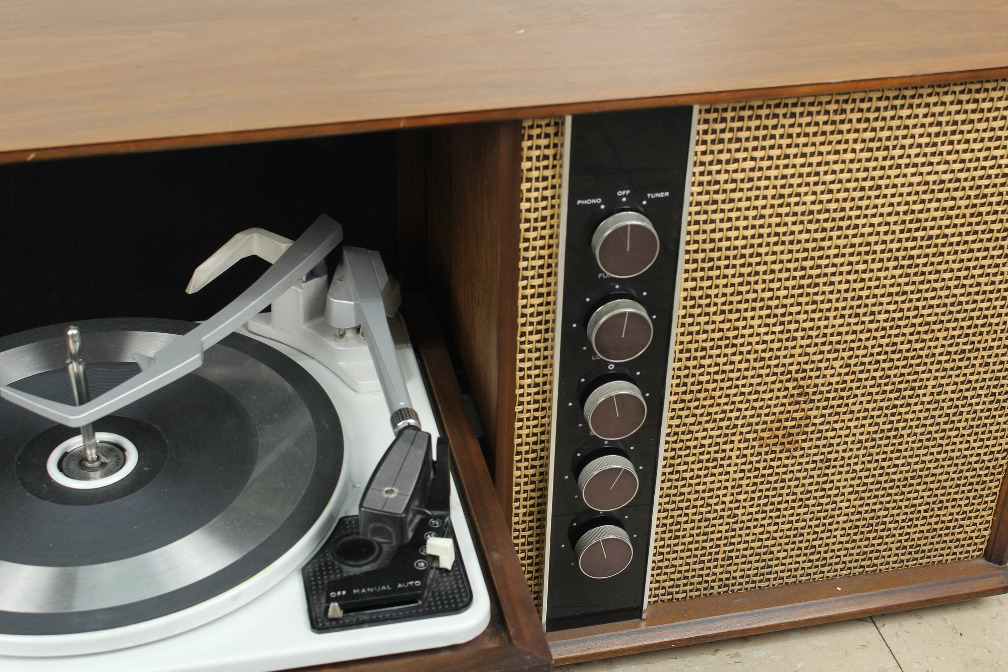 Vintage General Electric GE Table Top Stereo Console Record Player Mid ...