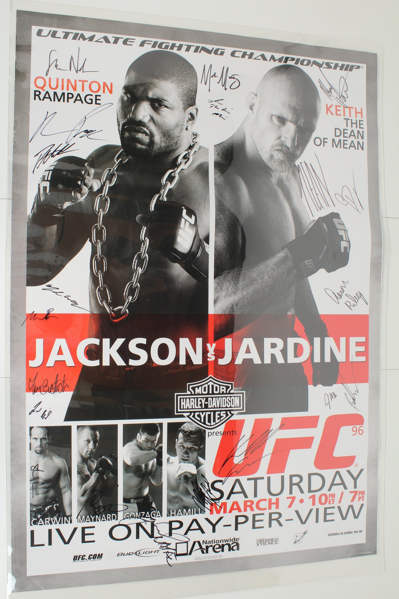 2 UFC Posters Autographed By Fighters - UFC 96 And UFC Fight Night 23 ...