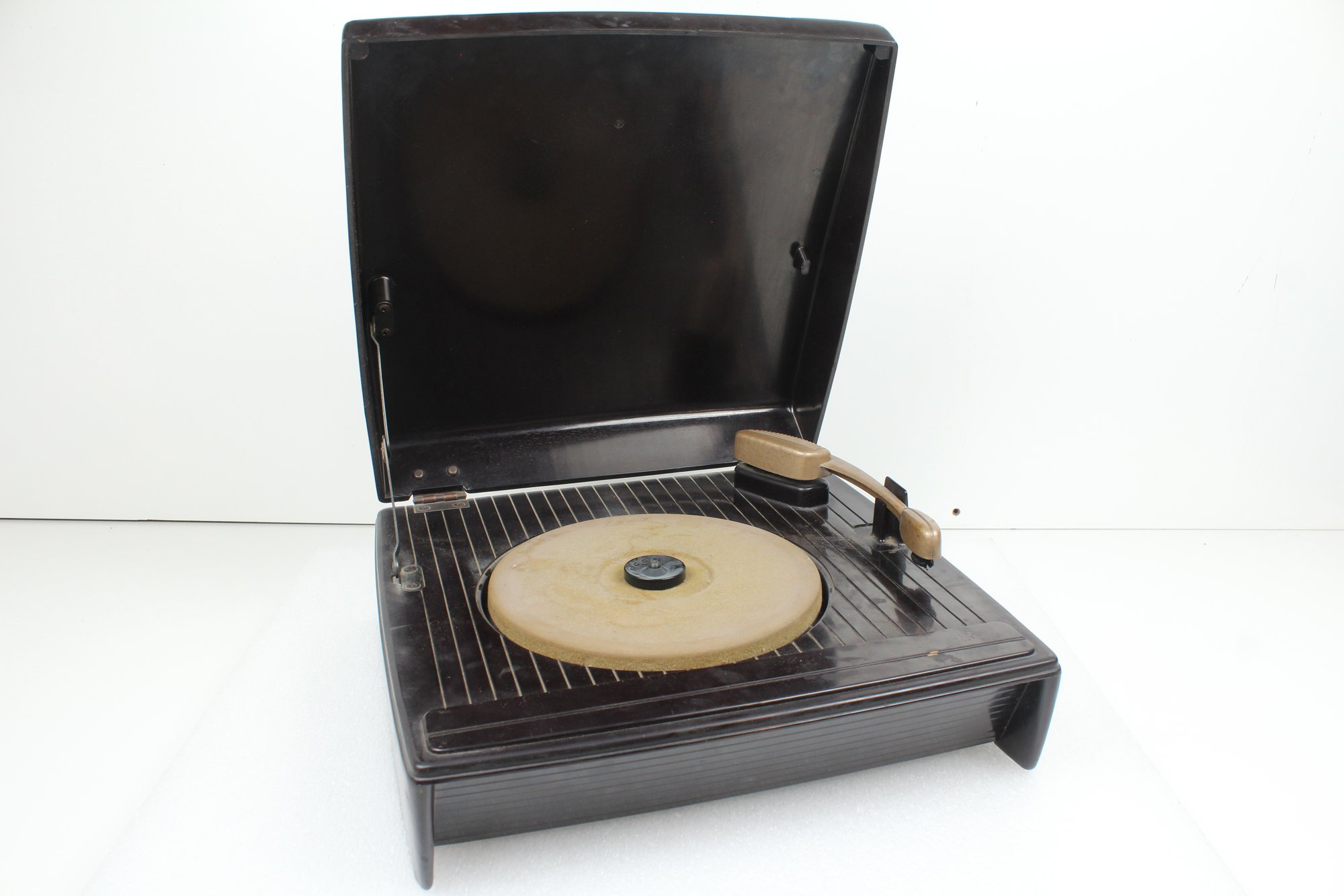 Vintage Antique Columbia Model 101 Record Player Turntable Clamshell ...