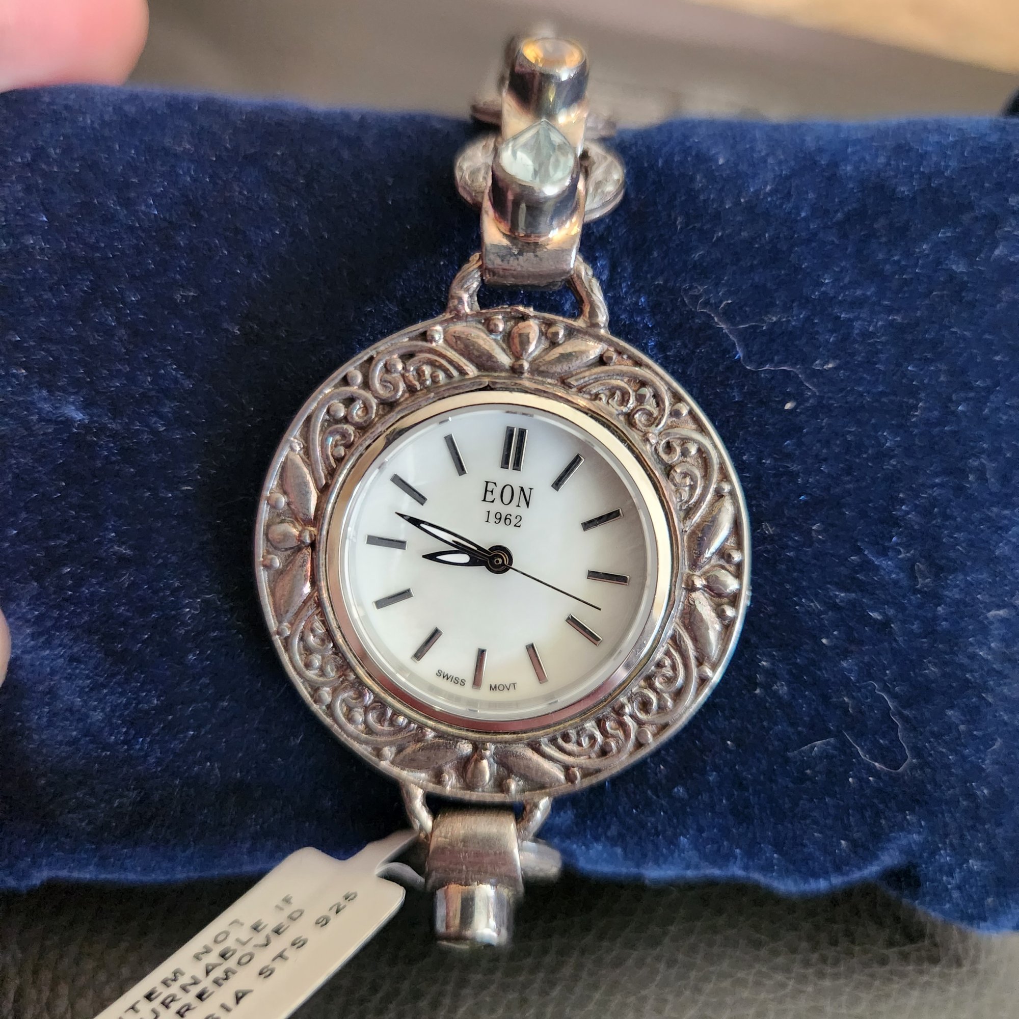 Vintage Eon Watch 1962 Swiss Movement Sterling Silvery #4310 ...