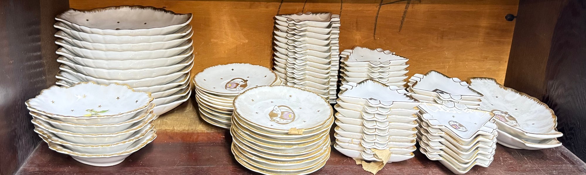 Rare Masonic Porcelain Dinnerware Set With Gold Trim Imported By H.B ...