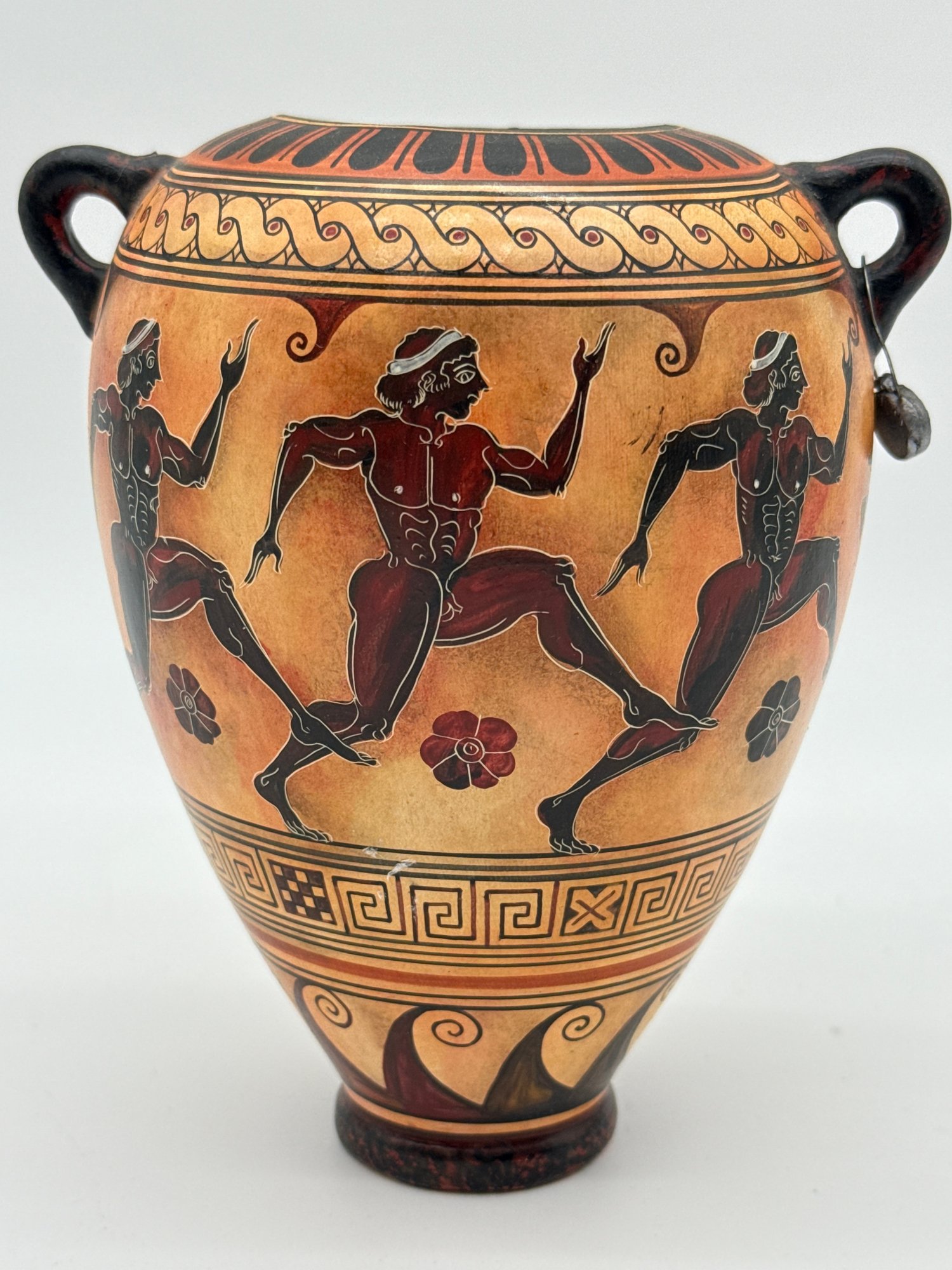 A Hand-painted Homage To Ancient Greece, This Small Attic-style Pithos ...
