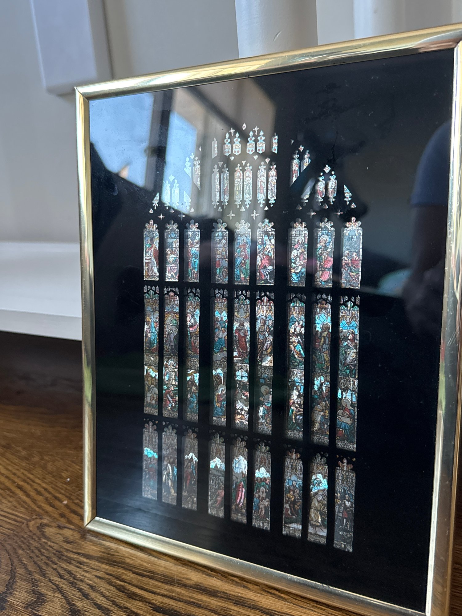 Kafka Industries Framed Stained Glass Cathedral Print (1985, 10" X 8 ...