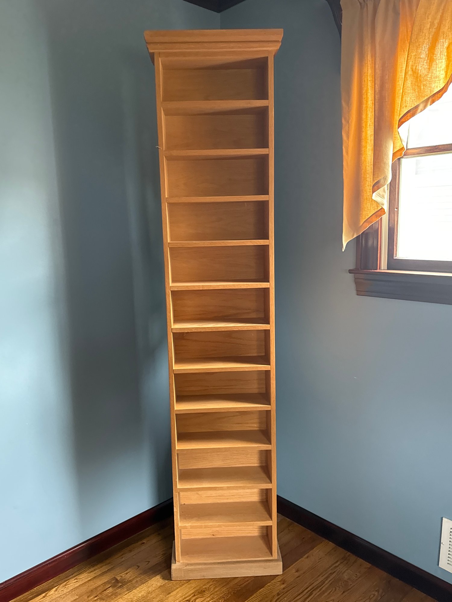 Wooden Media Storage Shelving Rack #12412 | Auctionninja.com