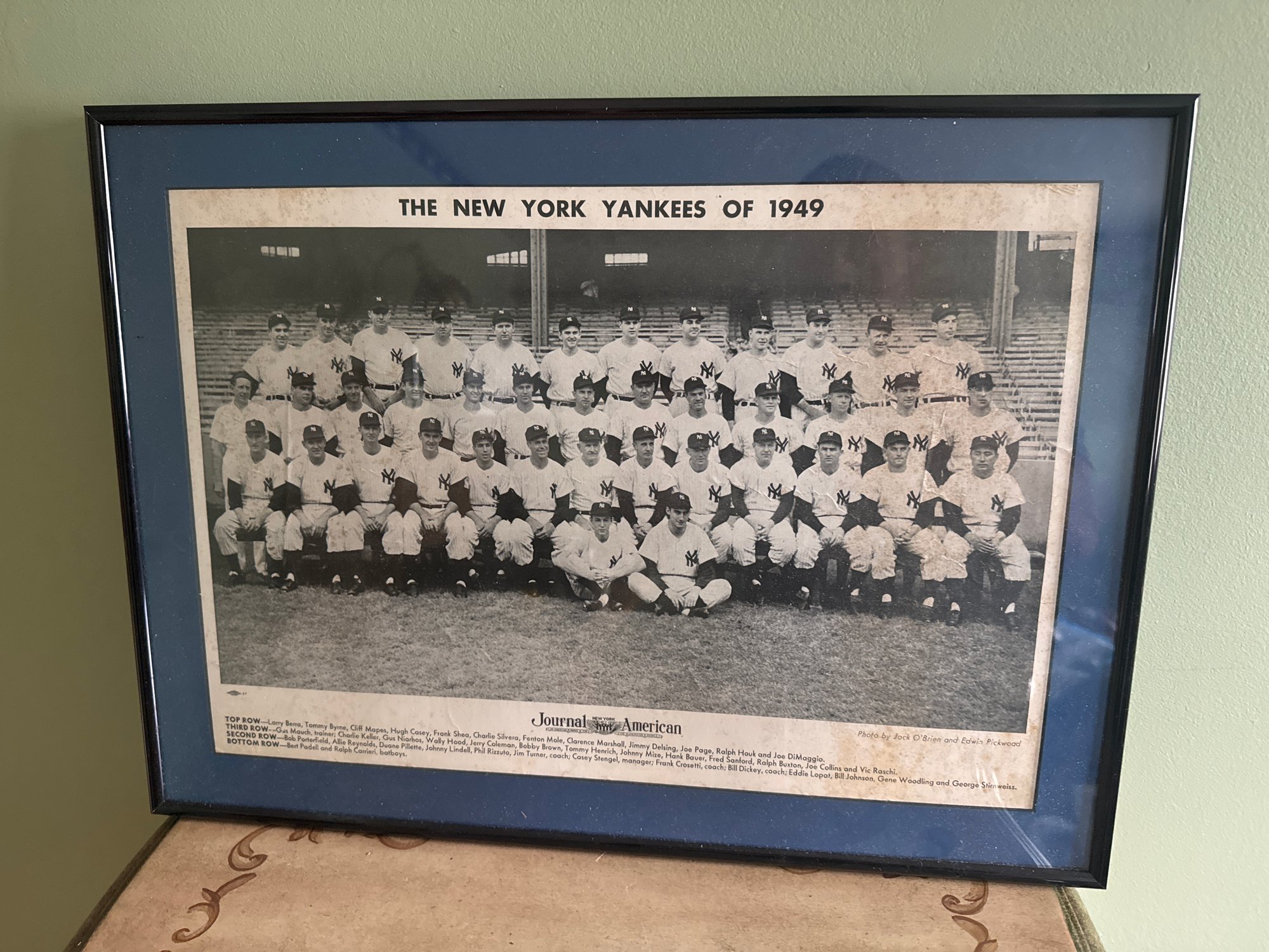 Baseball New York Yankees 1949 Year Vintage Sports Photos -framed ...