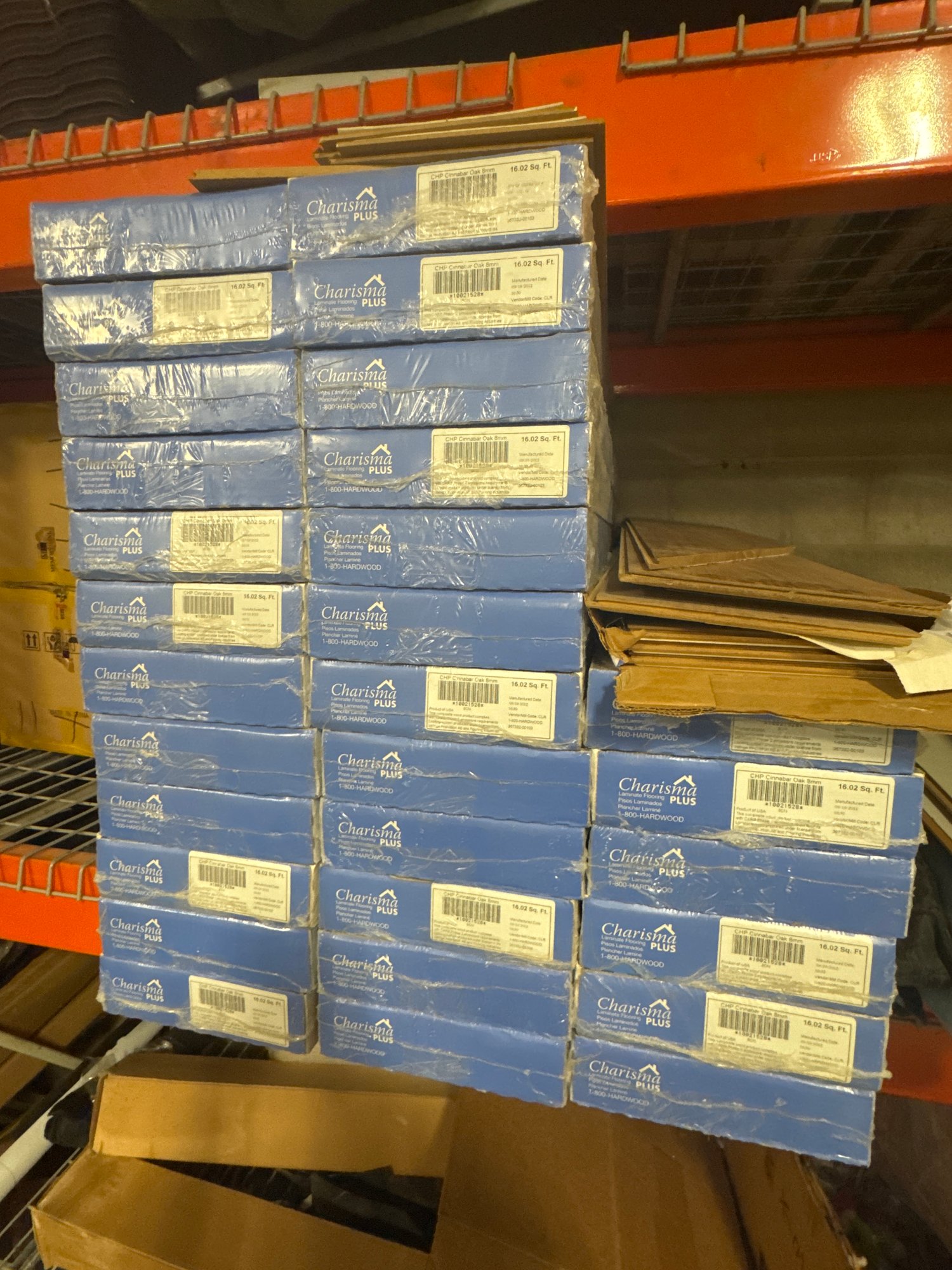 Charisma Plus Laminate Flooring Lot - CHP Cinnabar Oak 8mm - 29 Boxes ...